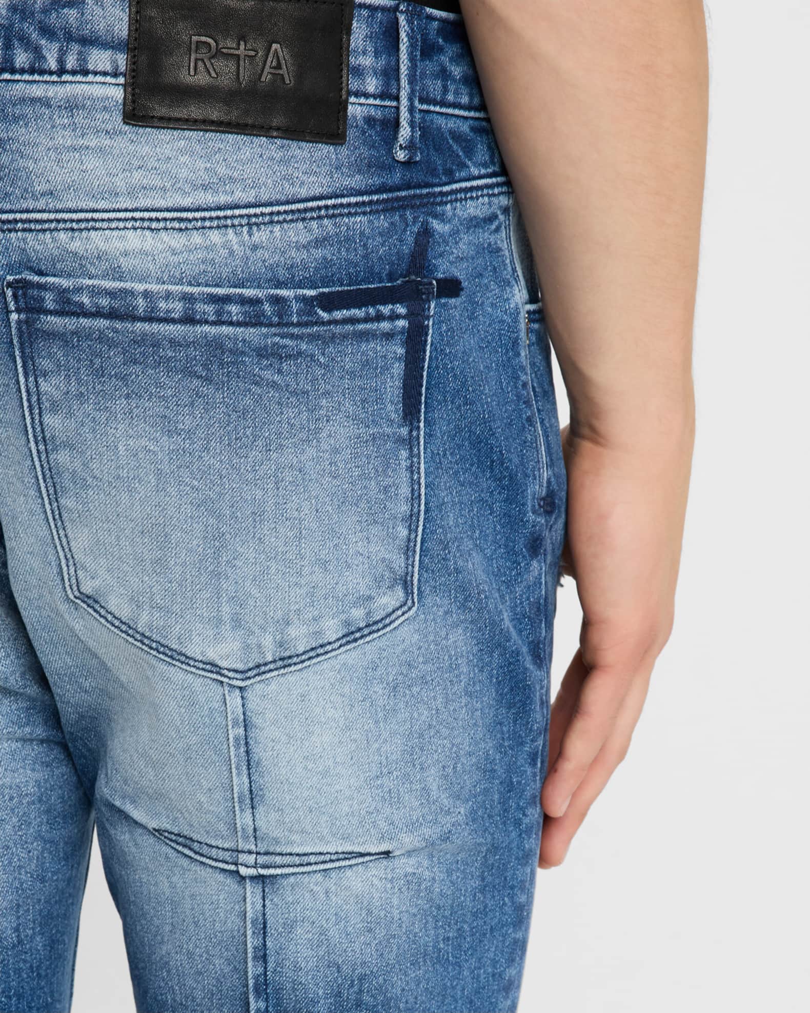 RTA Men's Clayton Distressed Jeans | Neiman Marcus