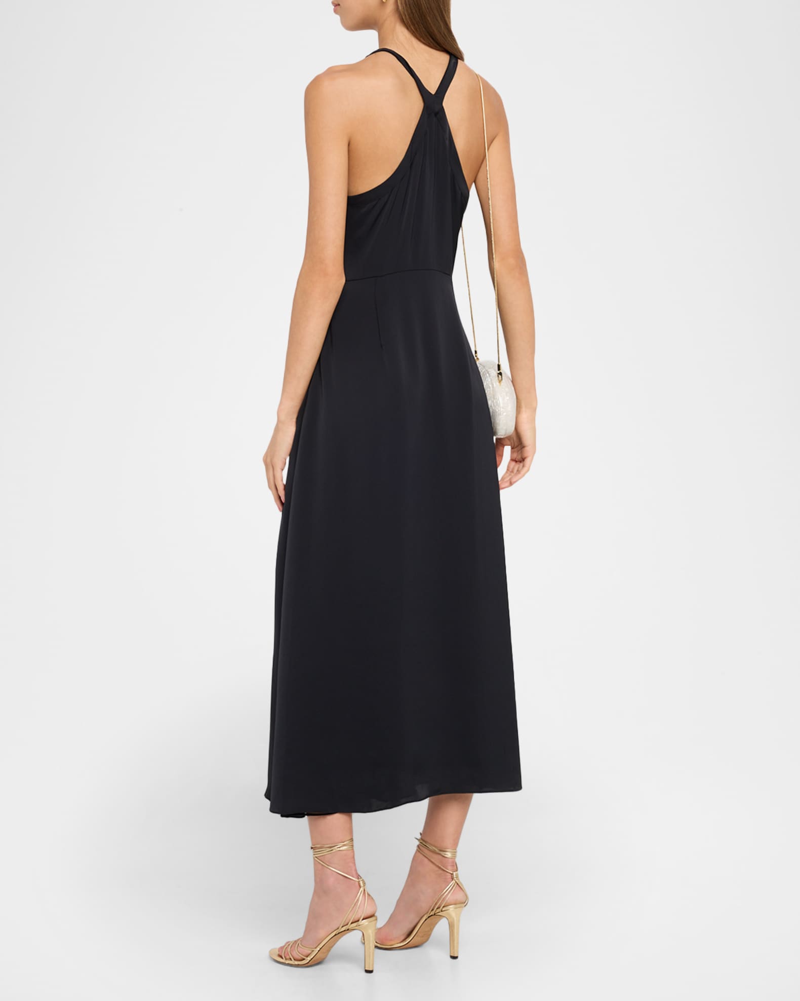 Ramy Brook Cynthia Satin Button-Front Dress | Neiman Marcus