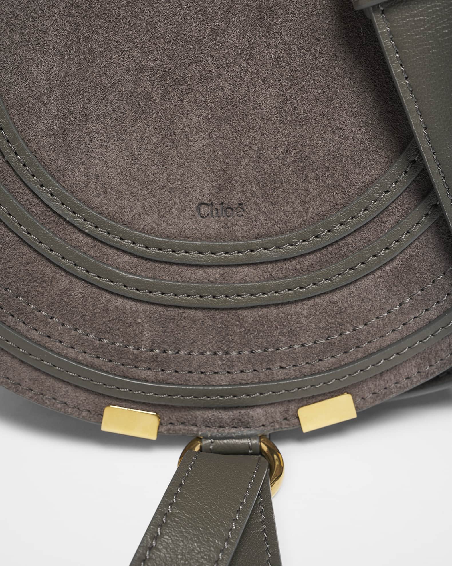 Marcie Crossbody Bag in Calfskin Suede | Neiman Marcus