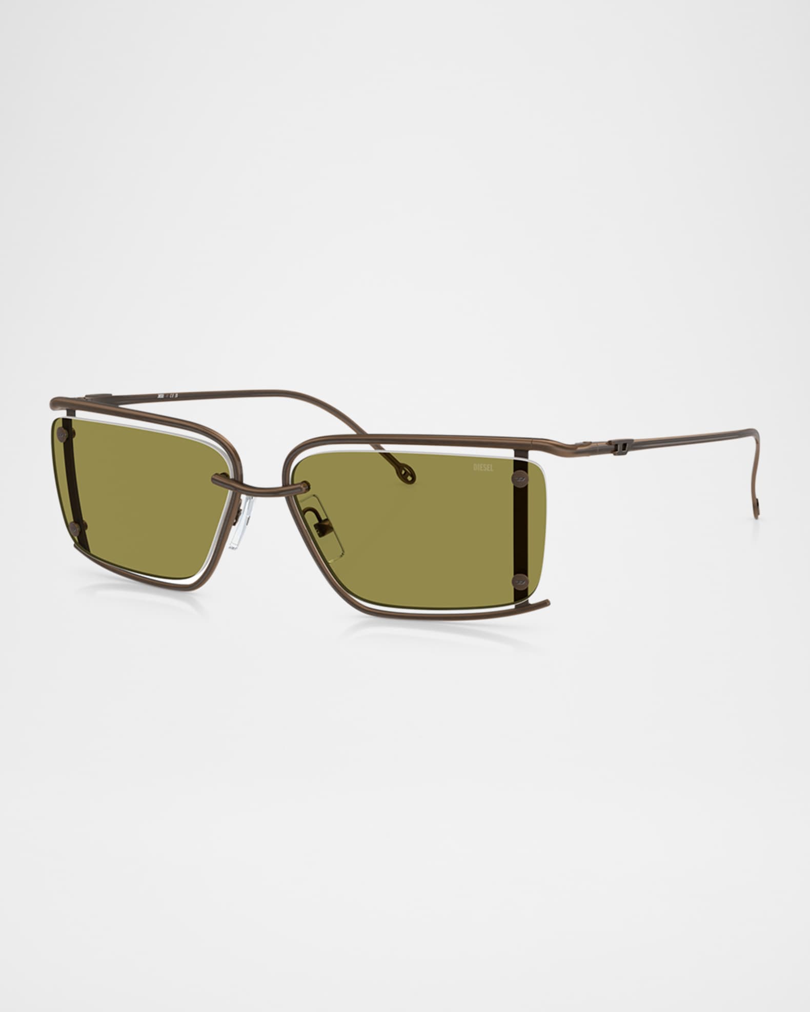Diesel Men's DL1002 Rectangular Sunglasses | Neiman Marcus