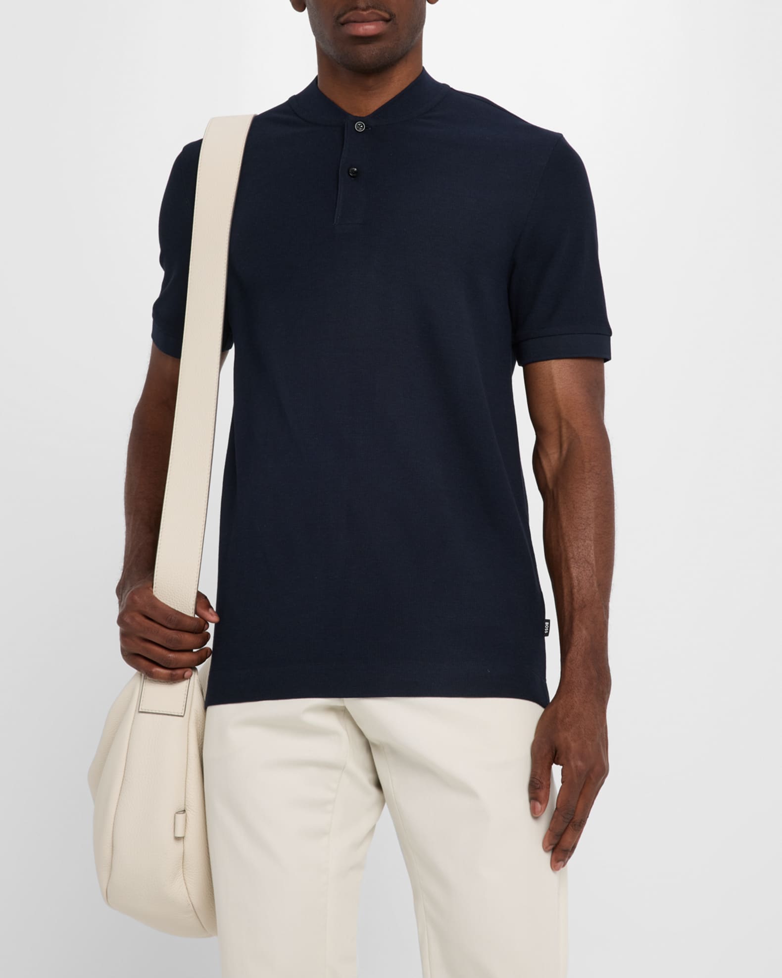 BOSS Men's Pratt Cotton Blend Henley T-Shirt | Neiman Marcus