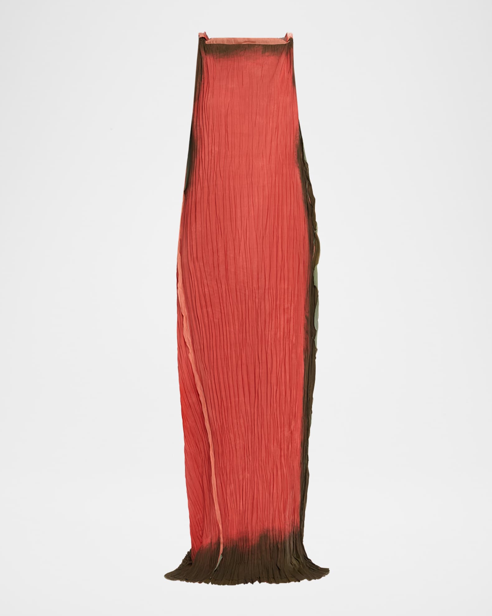 Jason Wu Collection Painted Stripe Pleated Boat-Neck Backless Gown ...