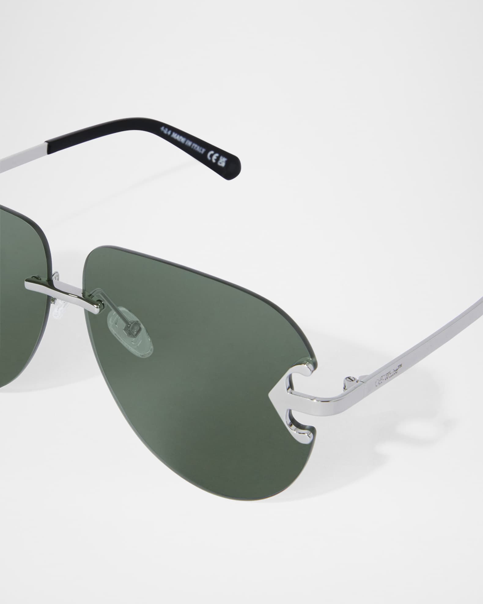 Off-White Men's Alexandria Metal Round Sunglasses | Neiman Marcus