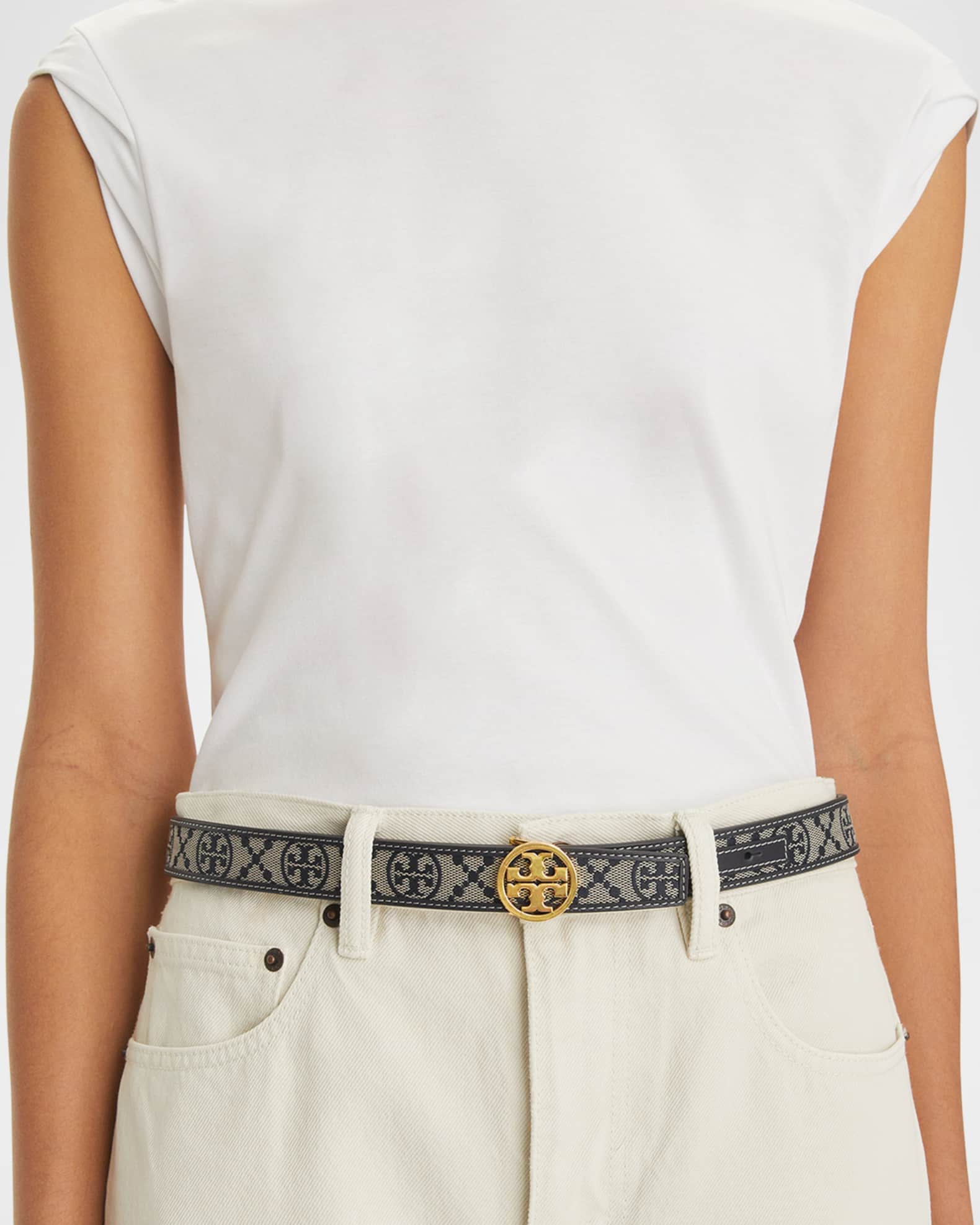 Tory Burch Miller Monogram Belt | Neiman Marcus