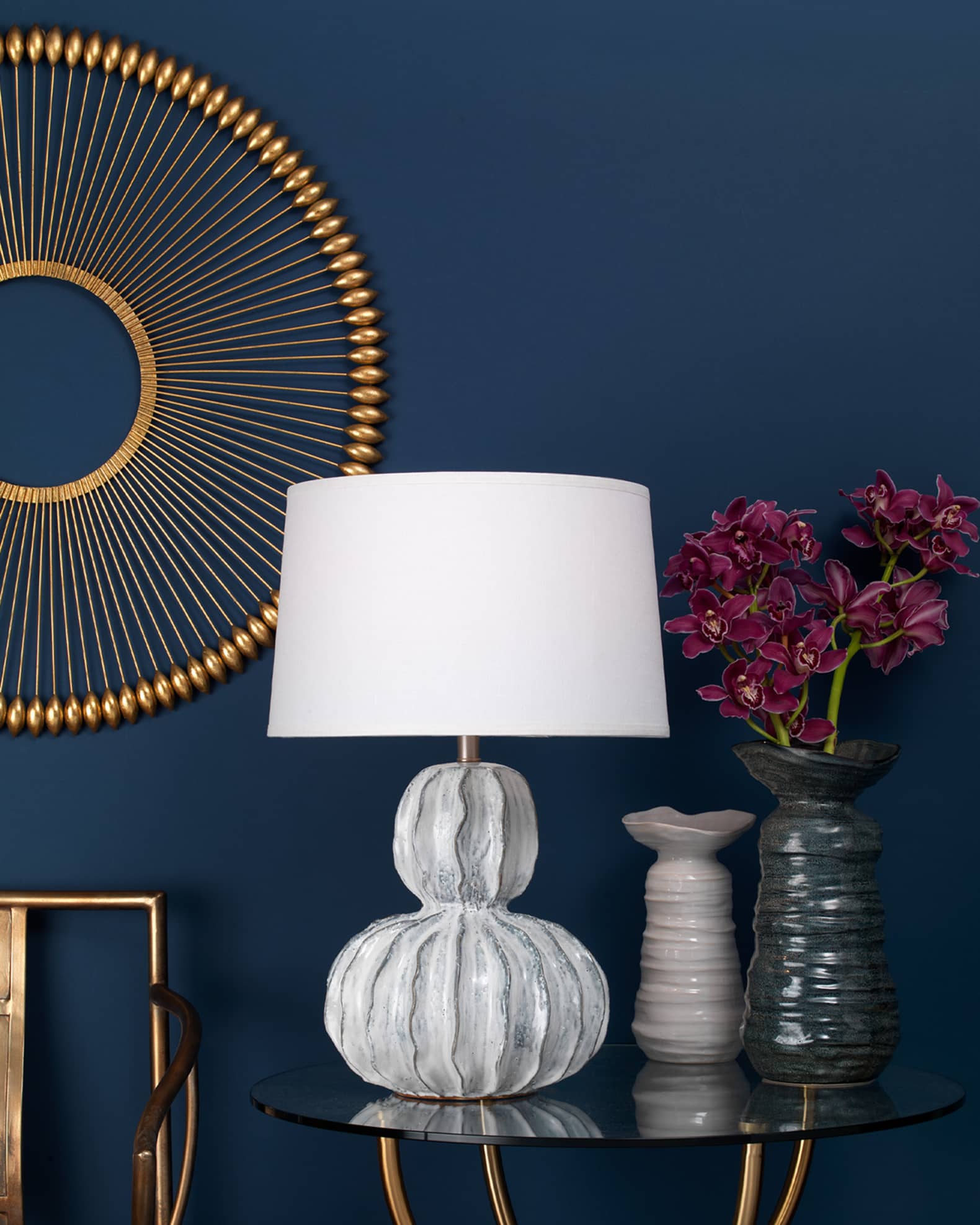 Jamie Young Oceane Gourd 27" Table Lamp | Neiman Marcus