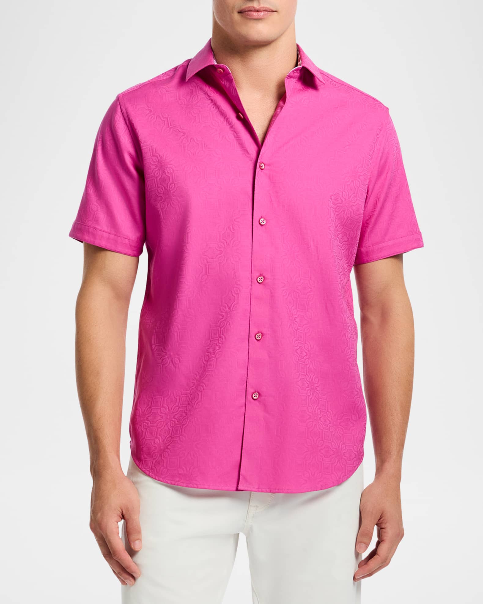 Robert Graham Men's Odyssey Short-Sleeve Shirt | Neiman Marcus