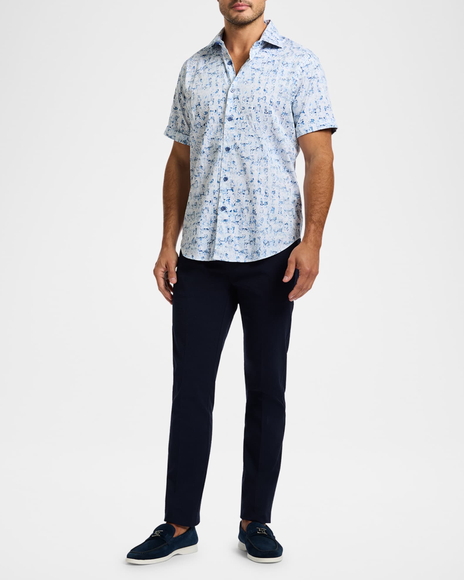 Robert Graham Men's Makemo Short-Sleeve Shirt | Neiman Marcus