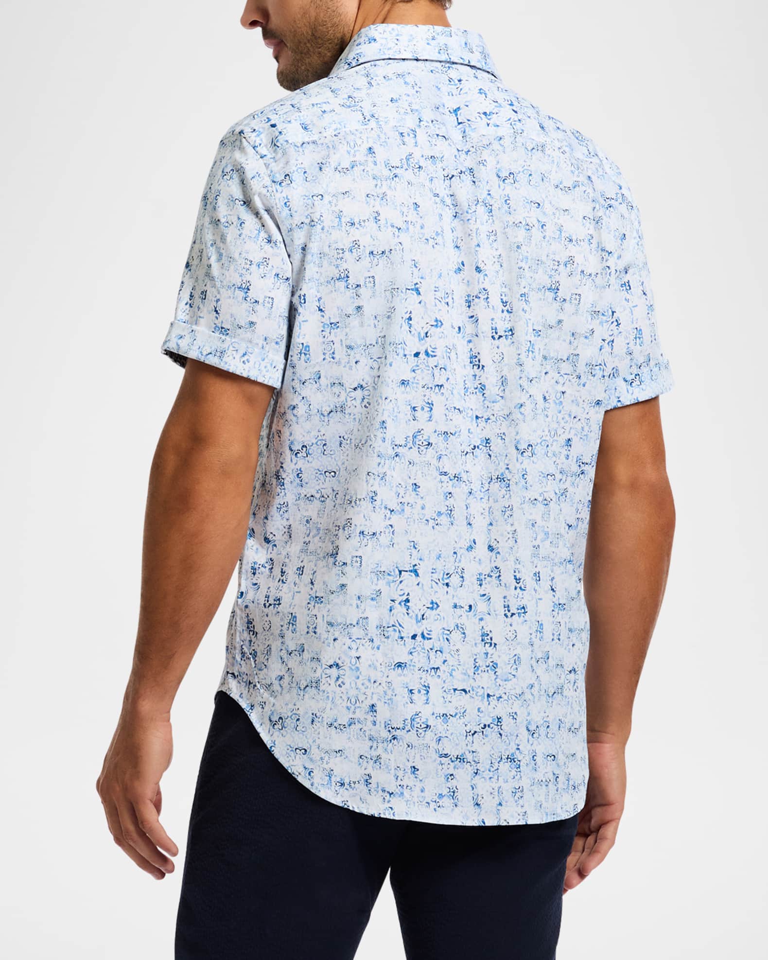 Robert Graham Men's Makemo Short-Sleeve Shirt | Neiman Marcus