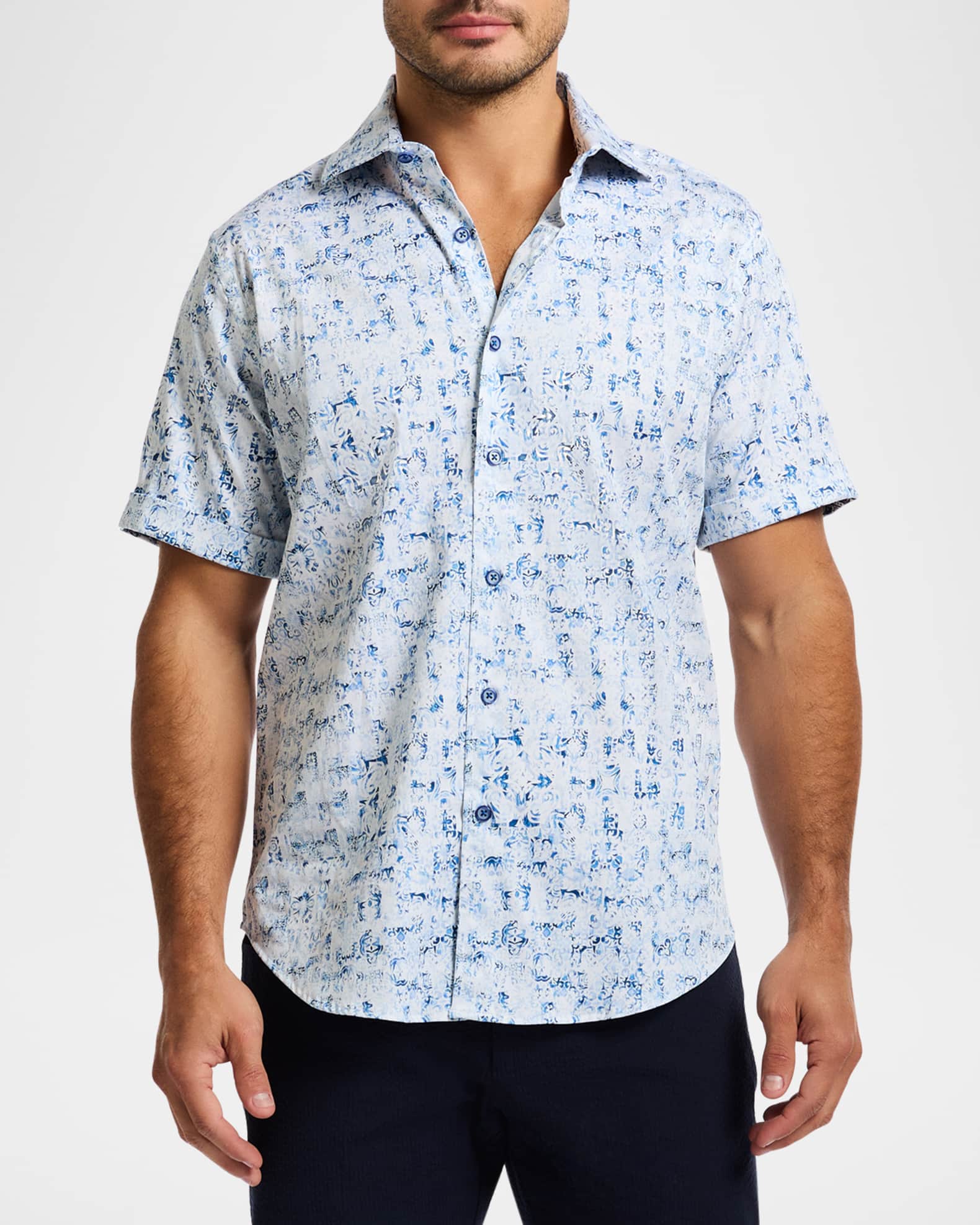 Robert Graham Men's Makemo Short-Sleeve Shirt | Neiman Marcus