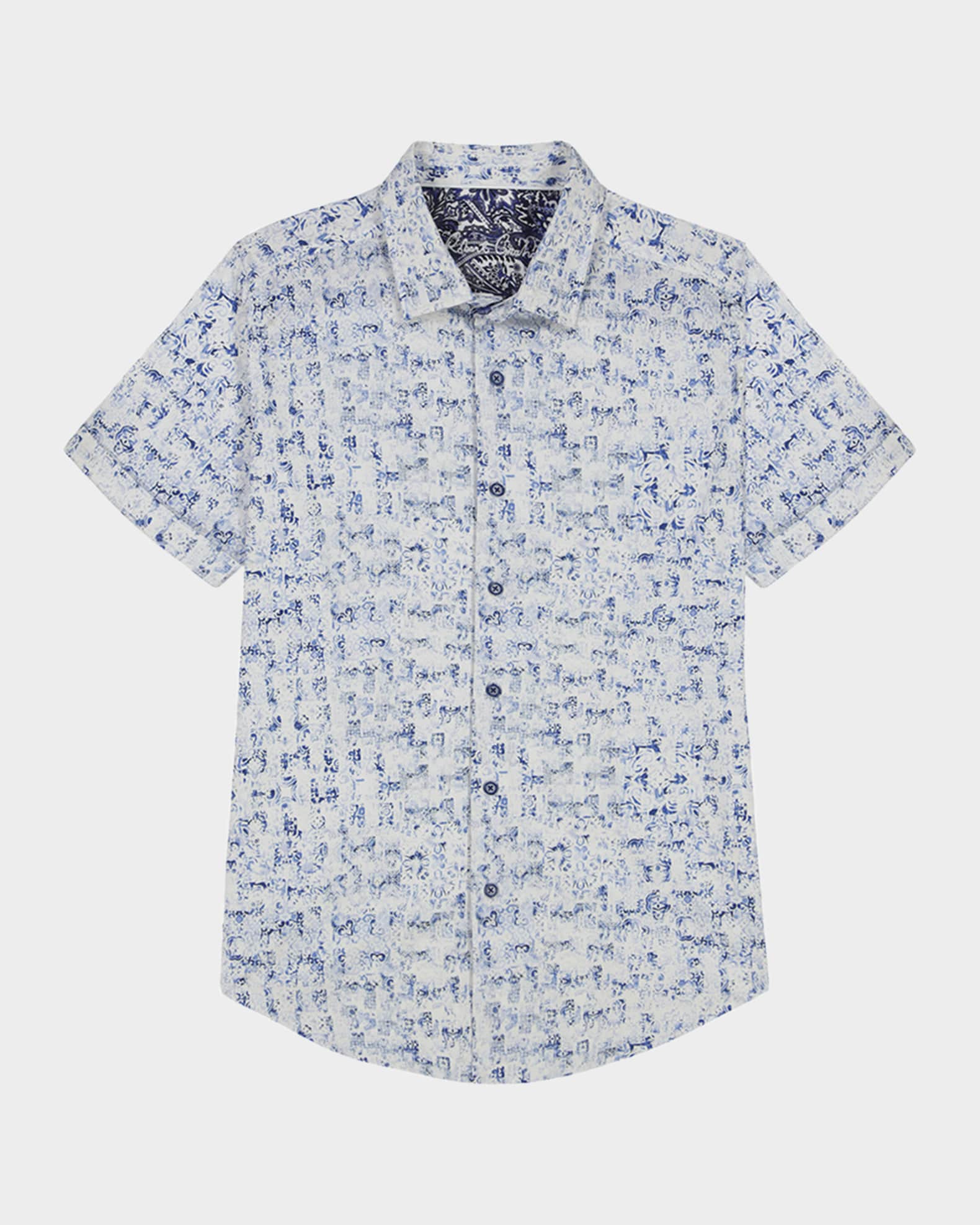 Robert Graham Men's Makemo Short-Sleeve Shirt | Neiman Marcus