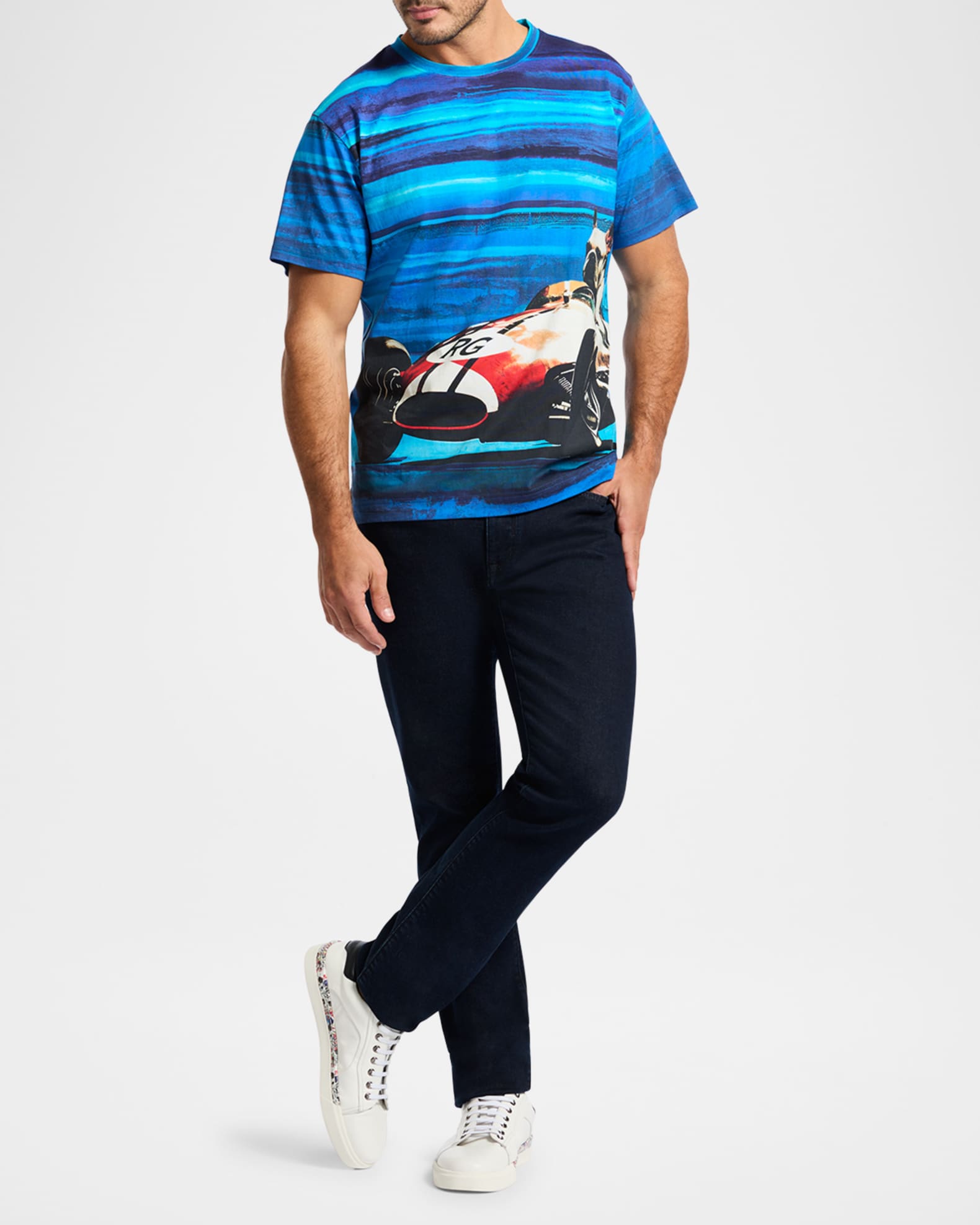 Robert Graham Men's Cruisin' Graham Graphic T-Shirt | Neiman Marcus