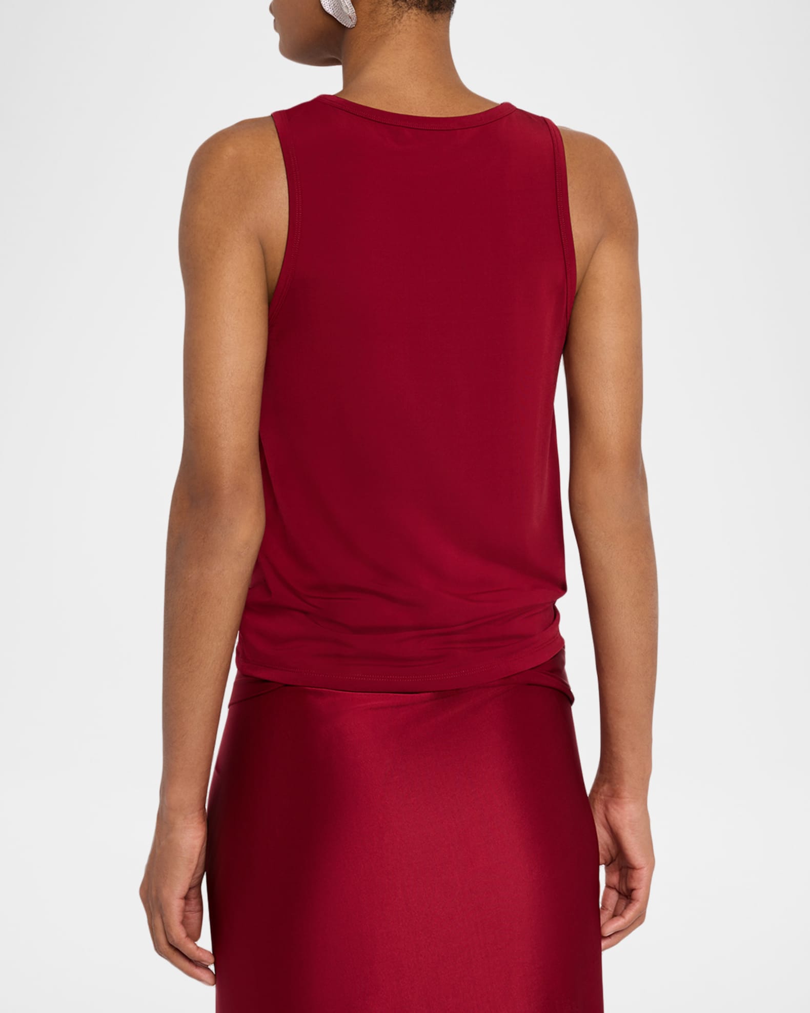 Rabanne Gathered O-Ring Tank Top | Neiman Marcus