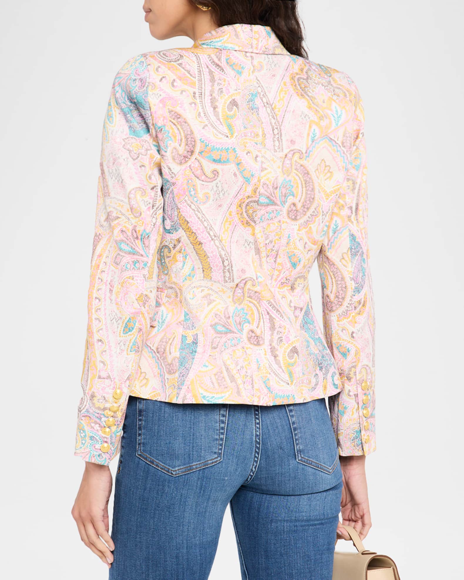 L'Agence Kaisley Western Paisley Blazer | Neiman Marcus