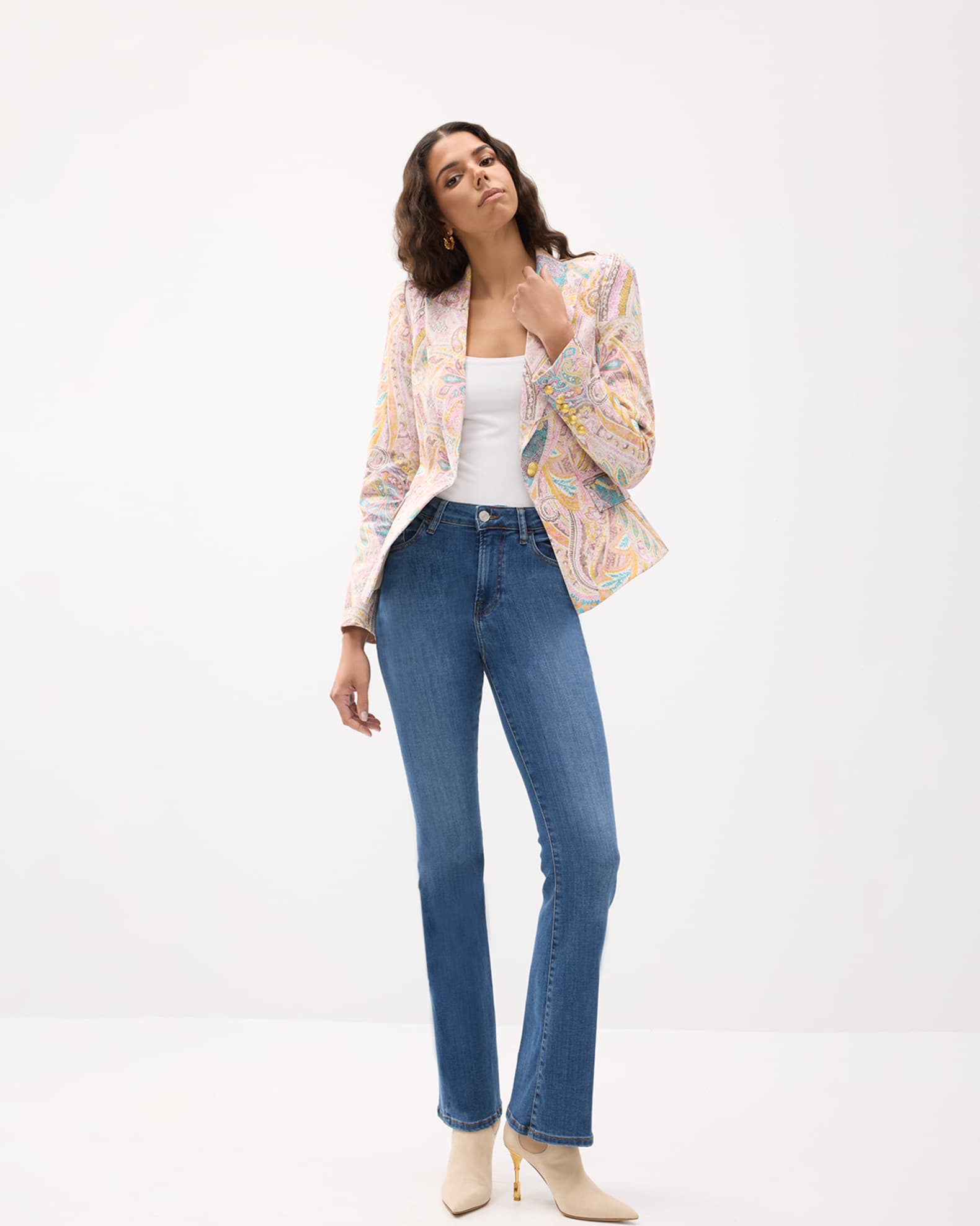 L'Agence Kaisley Western Paisley Blazer | Neiman Marcus