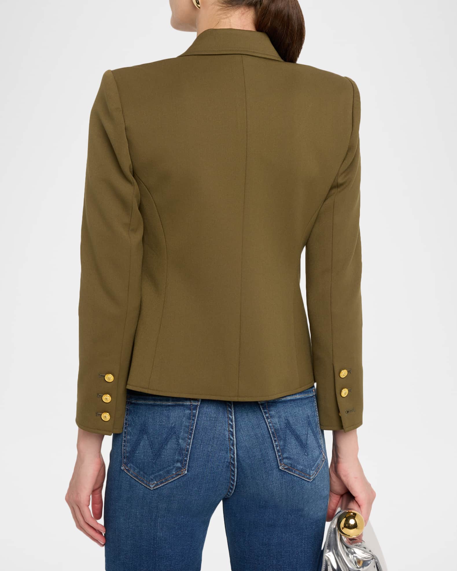 L'Agence Wylla Structured Single-Breasted Blazer | Neiman Marcus