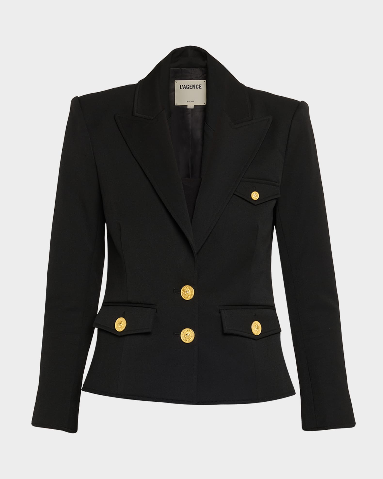 L'Agence Wylla Structured Single-Breasted Blazer | Neiman Marcus