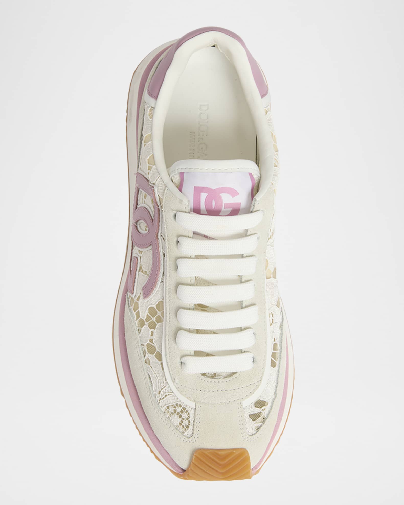 Dolce&Gabbana DG Cushion Lace Runner Sneakers | Neiman Marcus