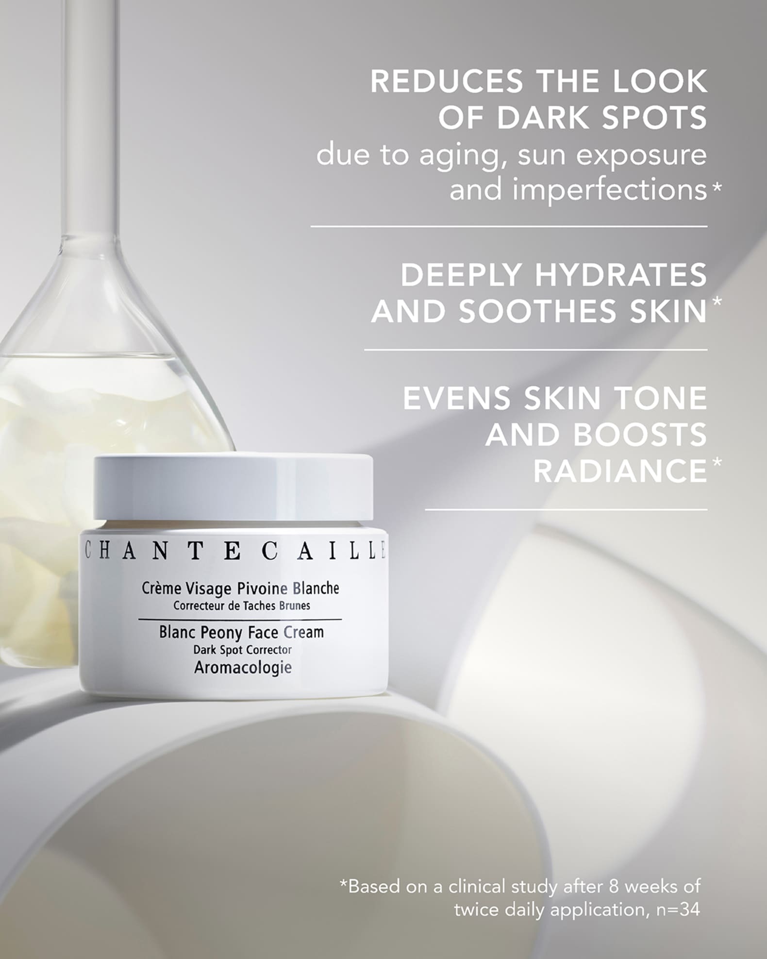 Chantecaille Blanc Peony Face Cream Dark Spot Corrector, 1.7 oz ...