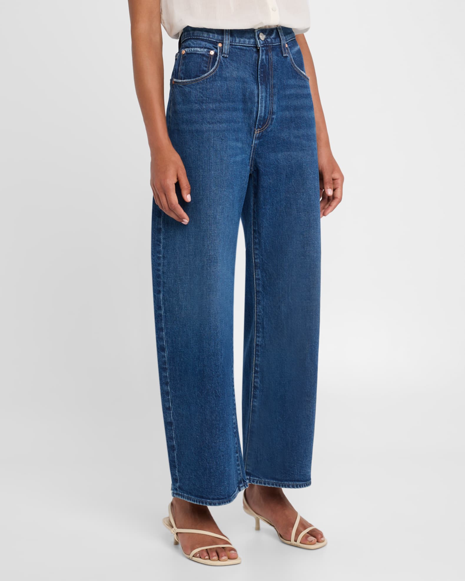 PAIGE Arellia Barrel Ankle Jeans | Neiman Marcus