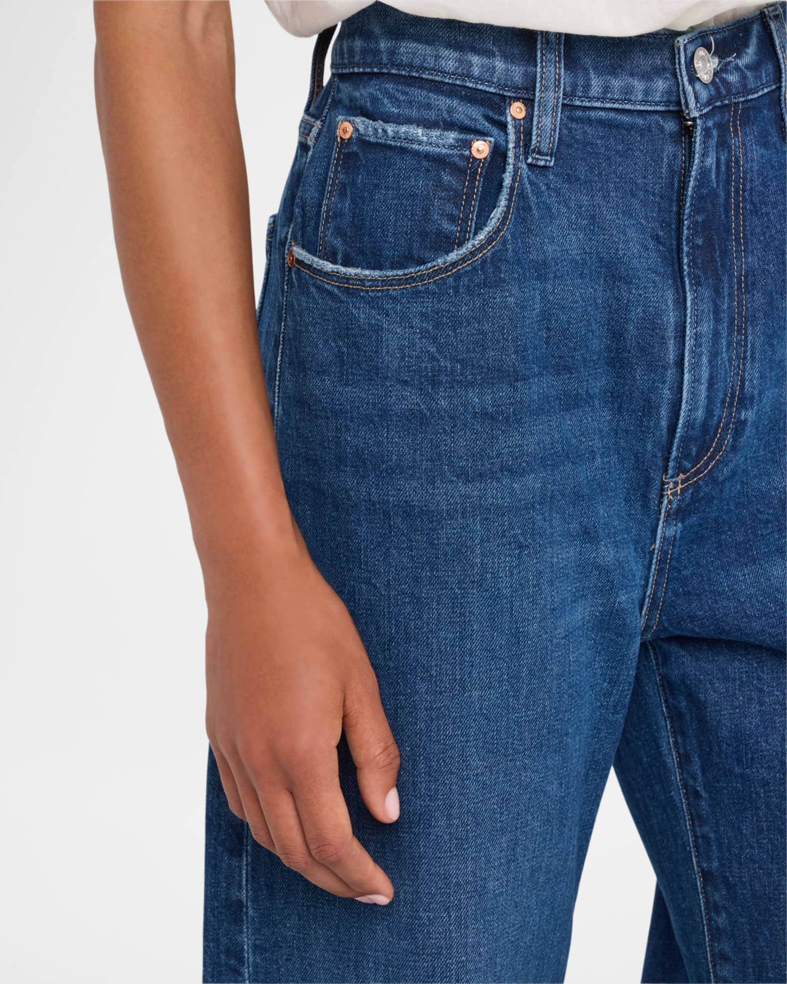 PAIGE Arellia Barrel Ankle Jeans | Neiman Marcus