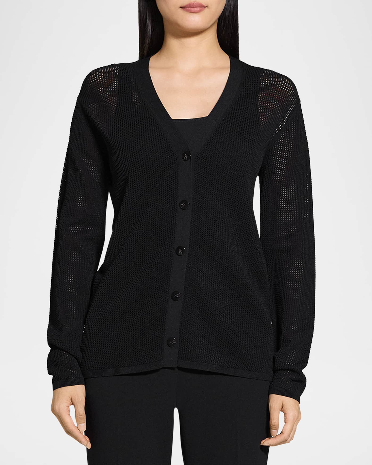Theory Pointelle Cardigan | Neiman Marcus