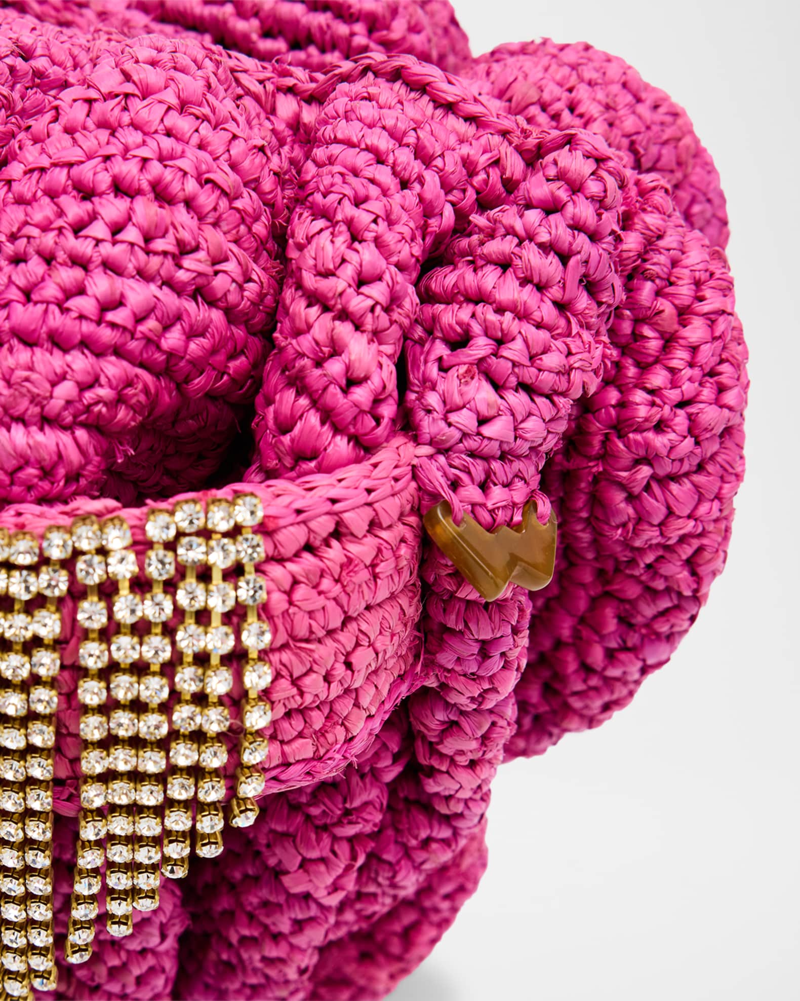 Made For A Woman Bombe Preciosa Crochet Pochette Clutch Bag | Neiman Marcus