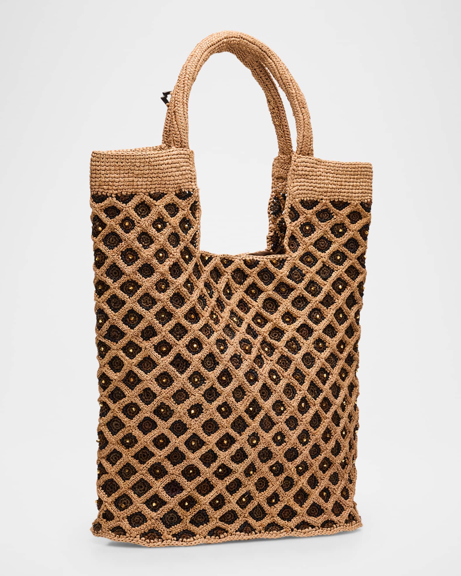 Made For A Woman Kifafa Vakona Beaded Woven Shopper Tote Bag | Neiman ...