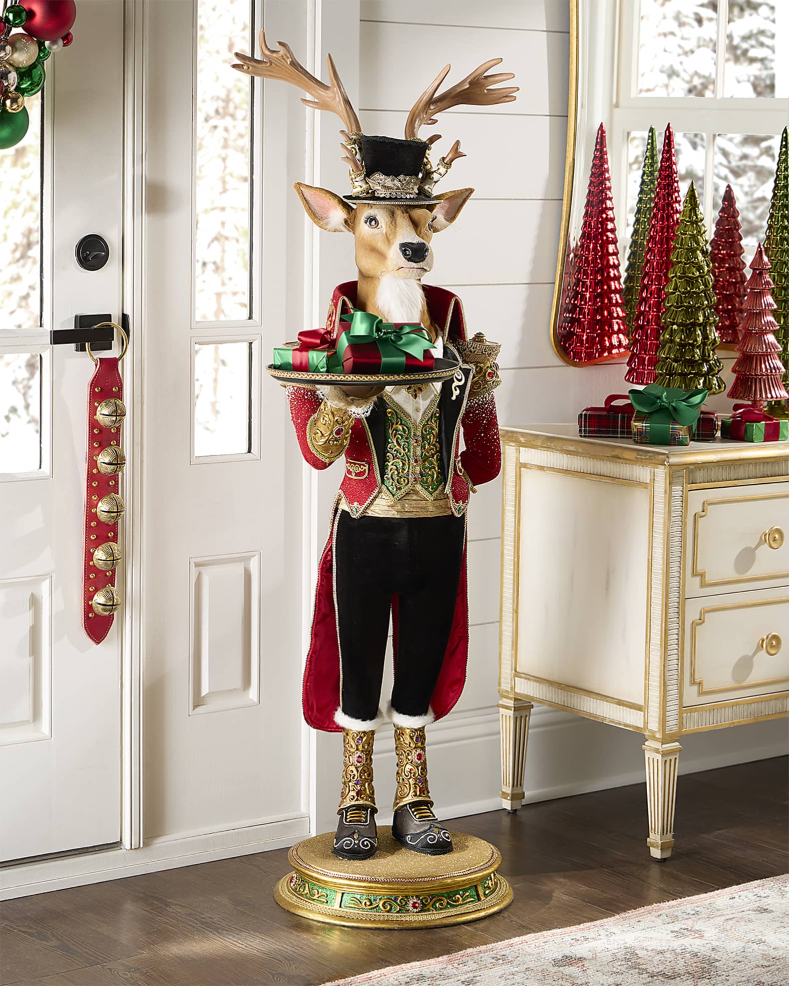 Katherine's Collection Christmas Ball Reindeer Butler, 48" | Neiman Marcus
