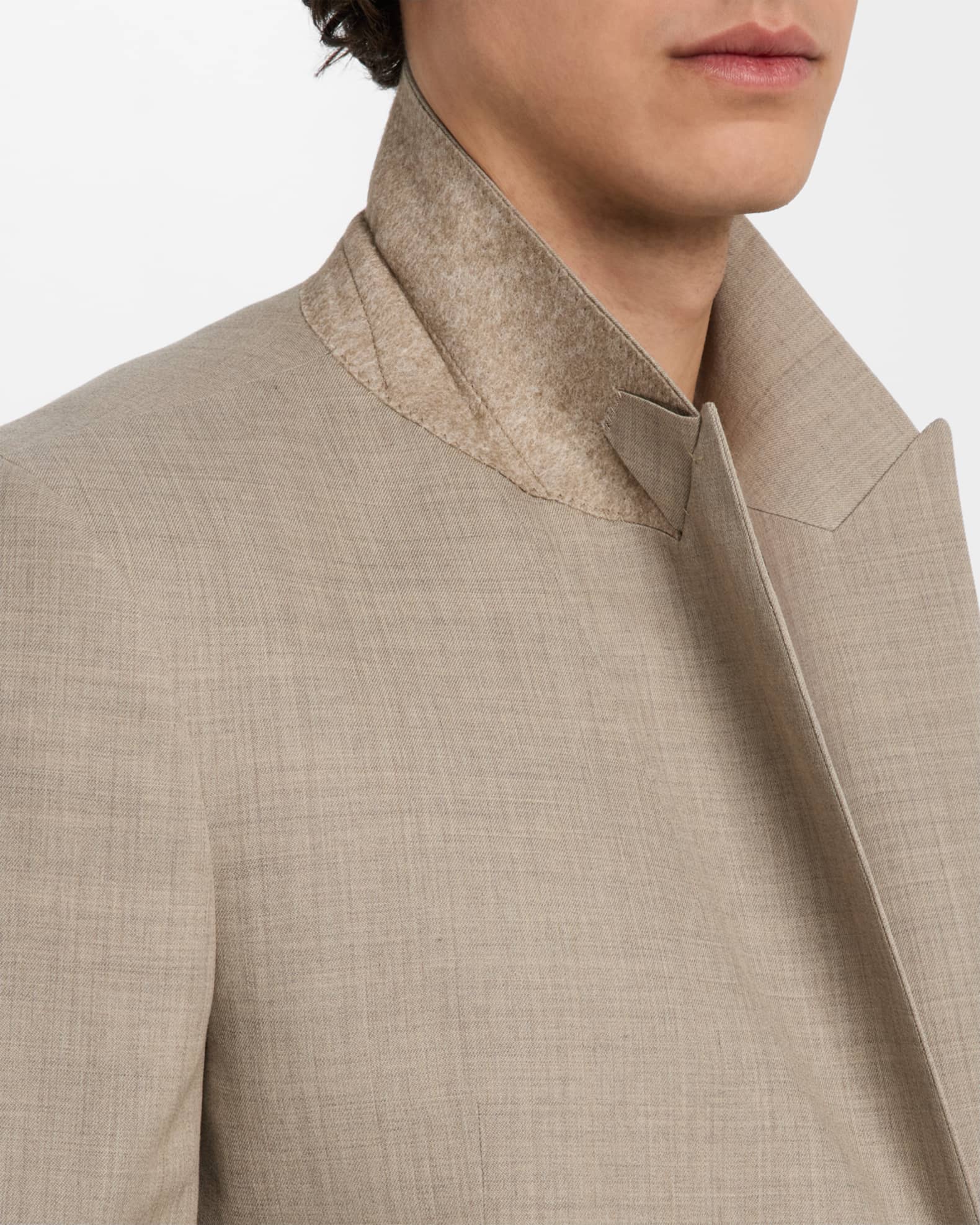 FRAME Men's Double-Breasted Wool Blazer | Neiman Marcus