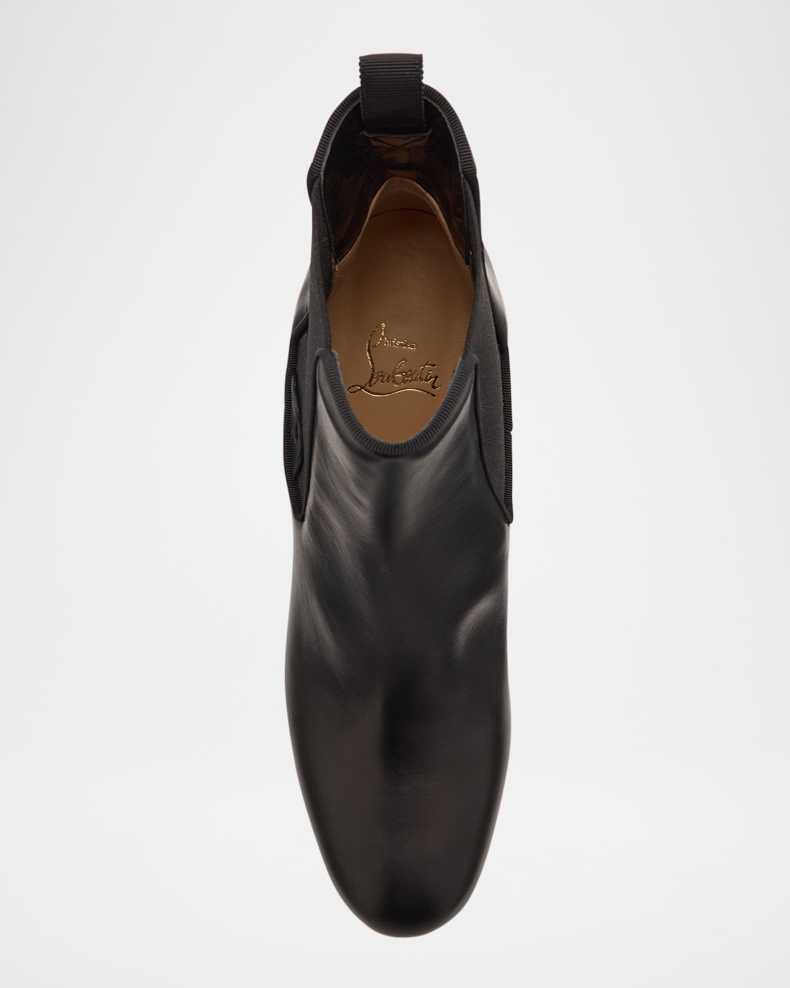 Christian Louboutin 85mm Turelastic Leather Ankle Booties | Neiman Marcus