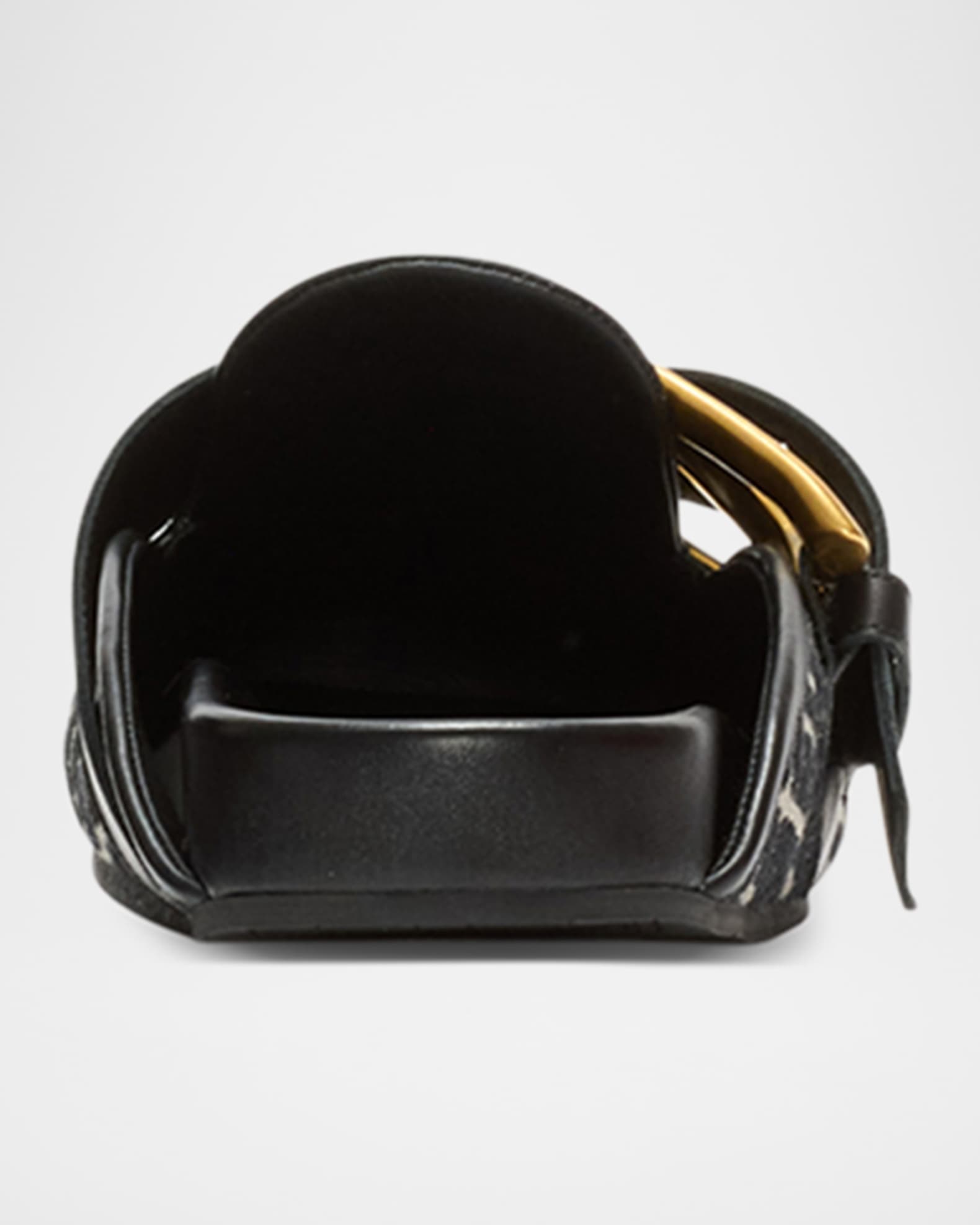 Balmain Anthem Monogram Jacquard Mules | Neiman Marcus