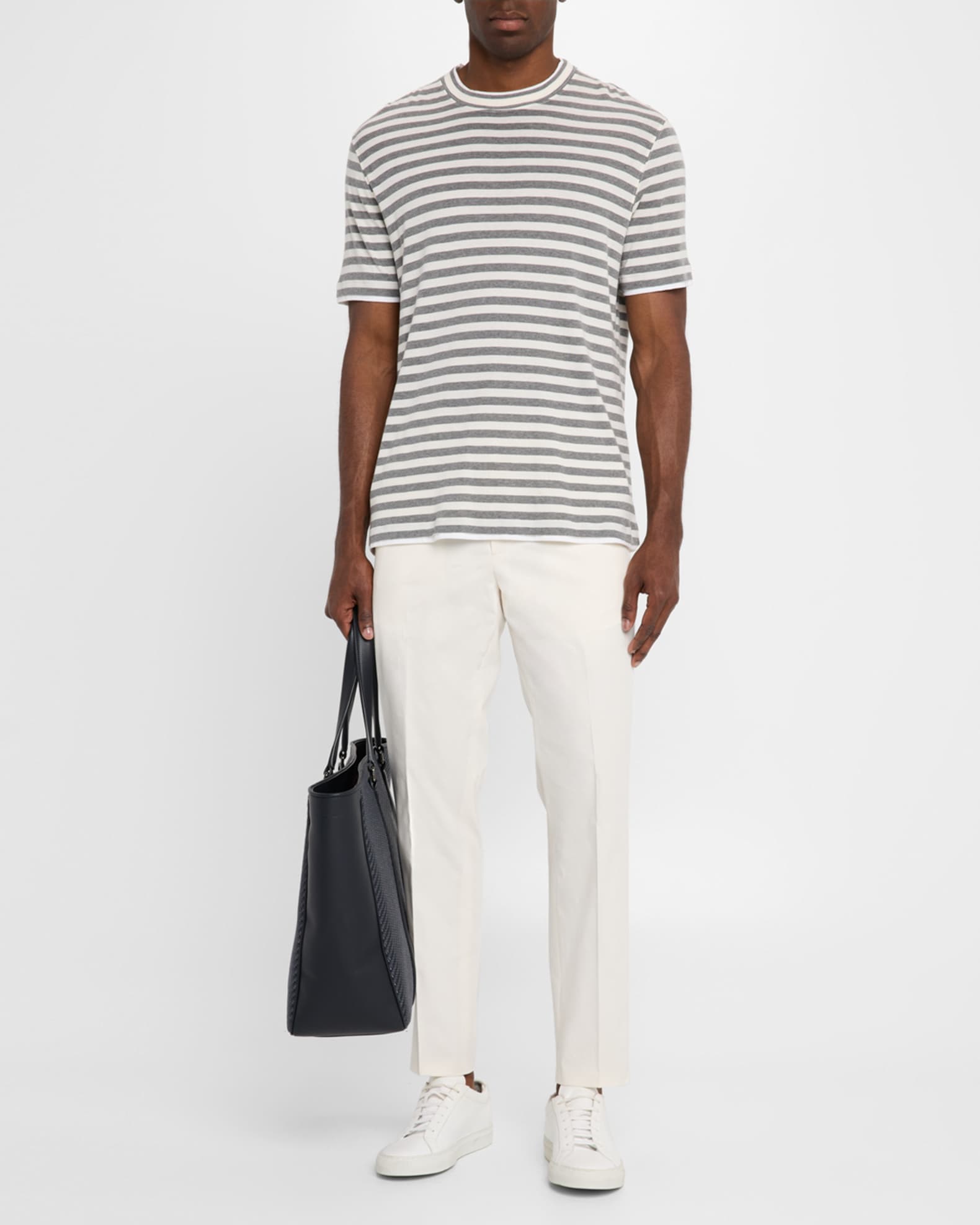 BOSS Men's Kaiton Stretch Cotton-Silk Trousers | Neiman Marcus