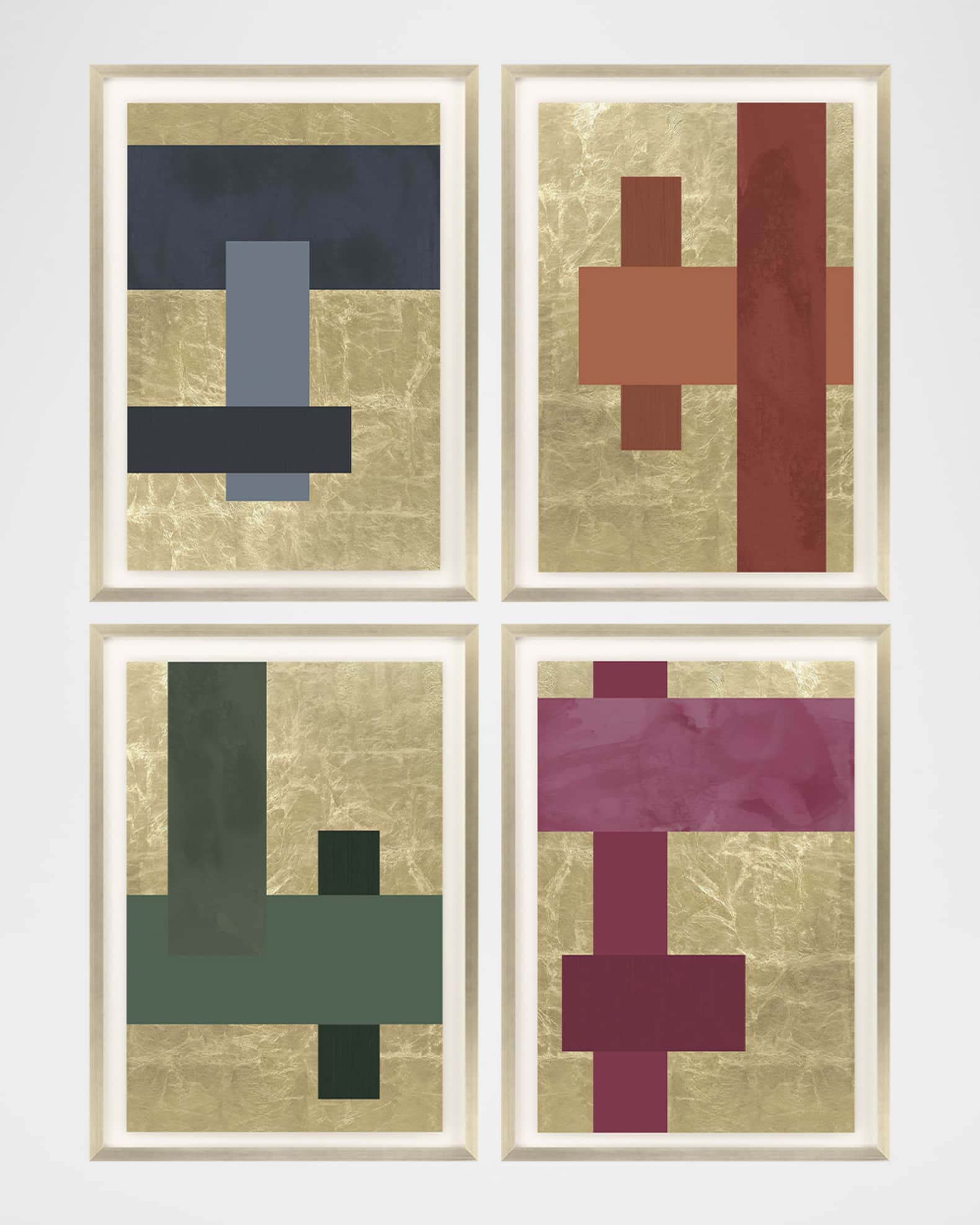 Gold Colorblock Wall Art Collection | Neiman Marcus