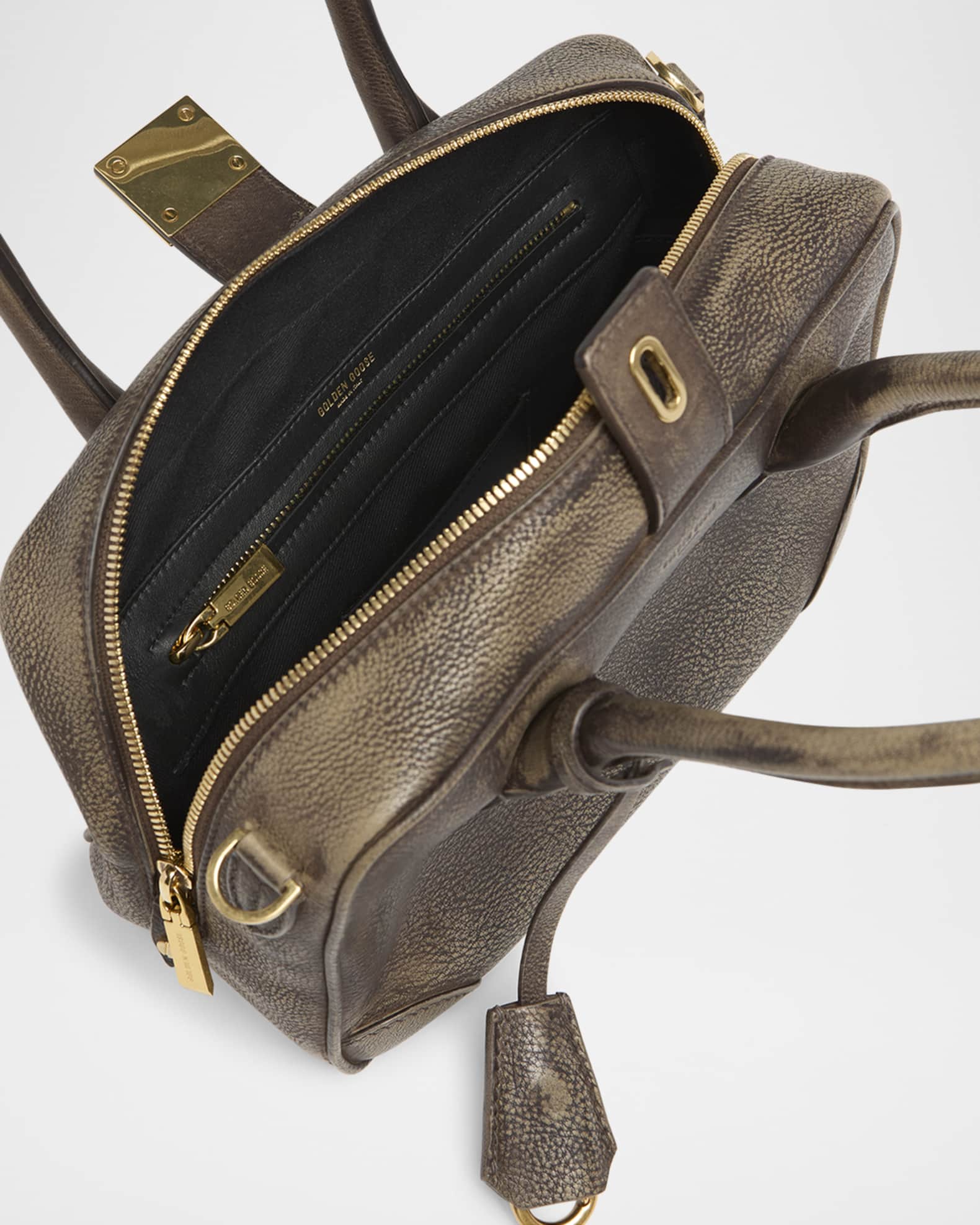 Vita Faded Leather Shoulder Bag | Neiman Marcus