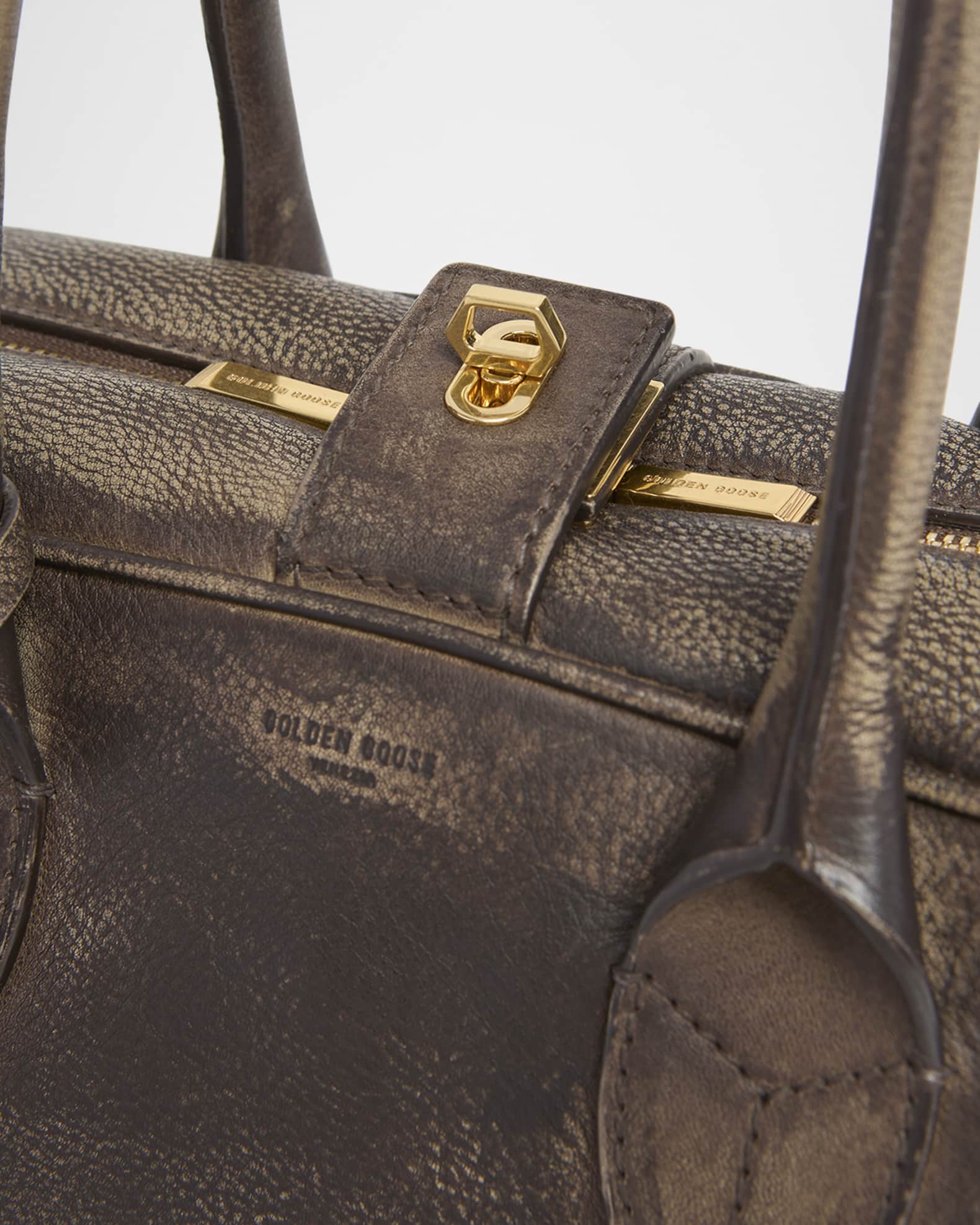 Vita Faded Leather Shoulder Bag | Neiman Marcus