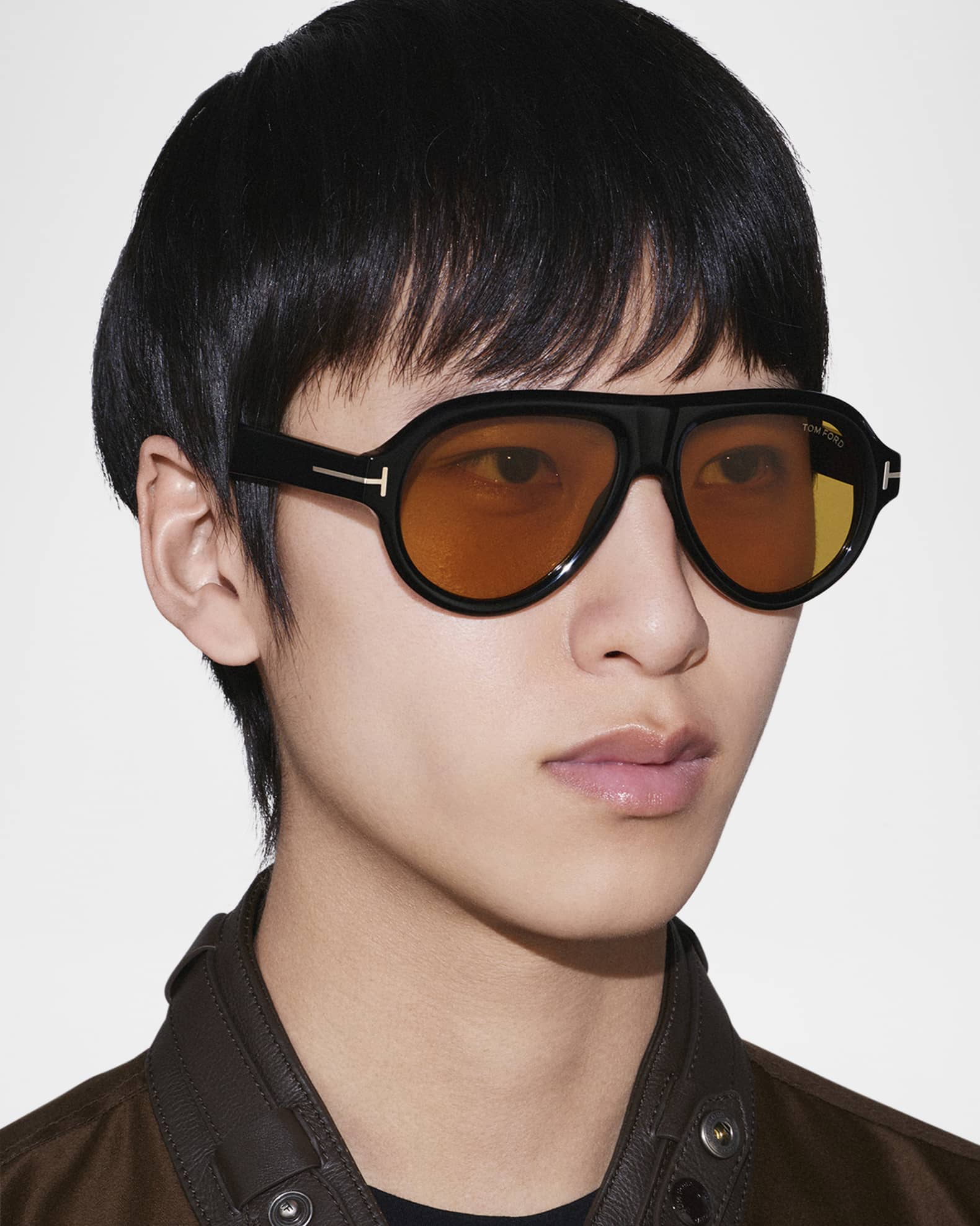 TOM FORD Men's Icon Collection Acetate Aviator Sunglasses | Neiman Marcus