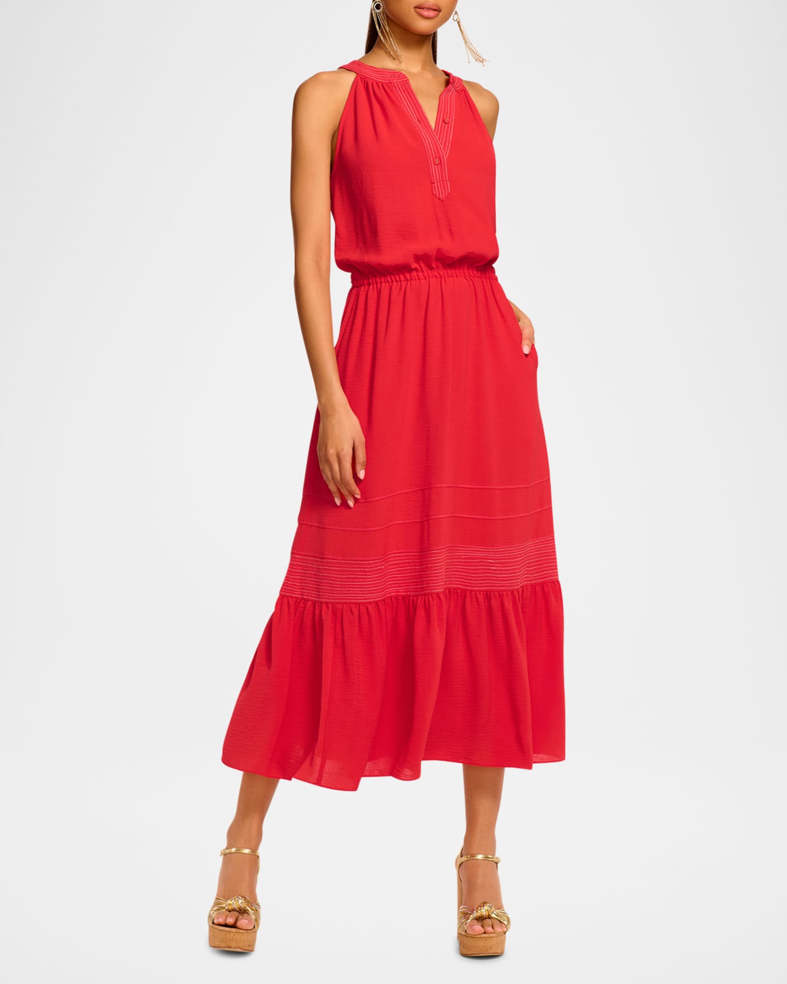 Ramy Brook Carmen Midi Dress | Neiman Marcus