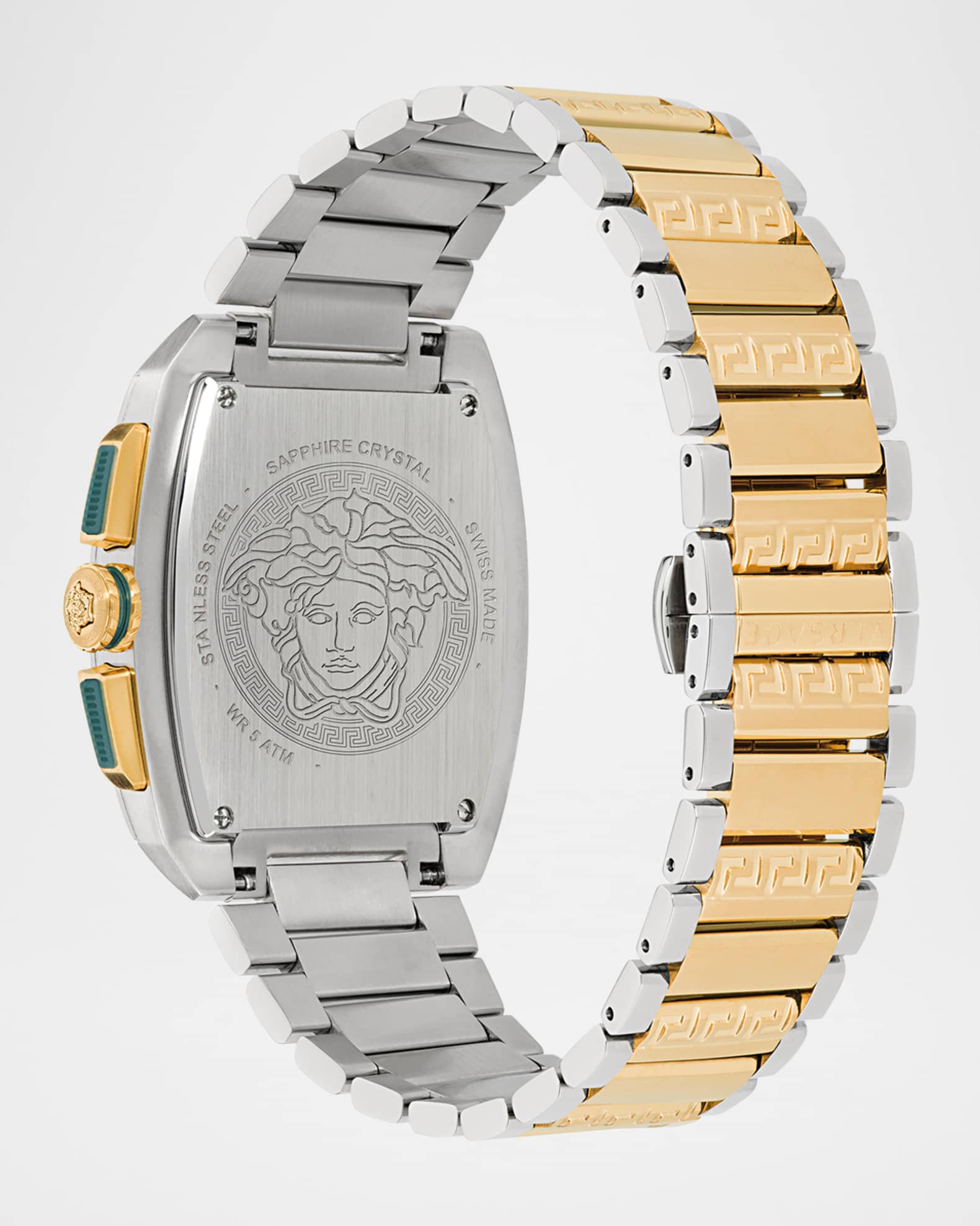 Versace Versace Dominus 42x50mm Two Tone Chronograph Watch | Neiman Marcus