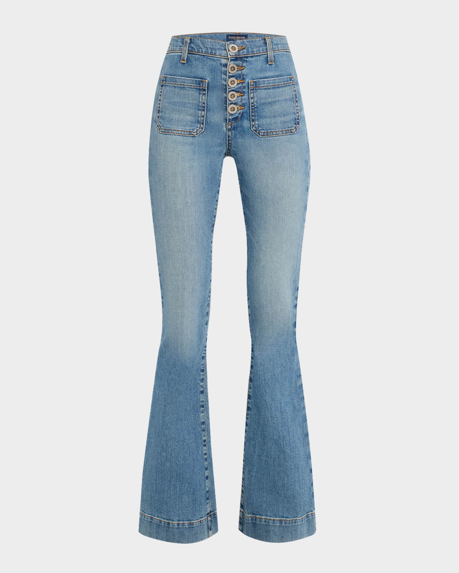 Ramy Brook Cindy High-Rise Flare Jeans | Neiman Marcus
