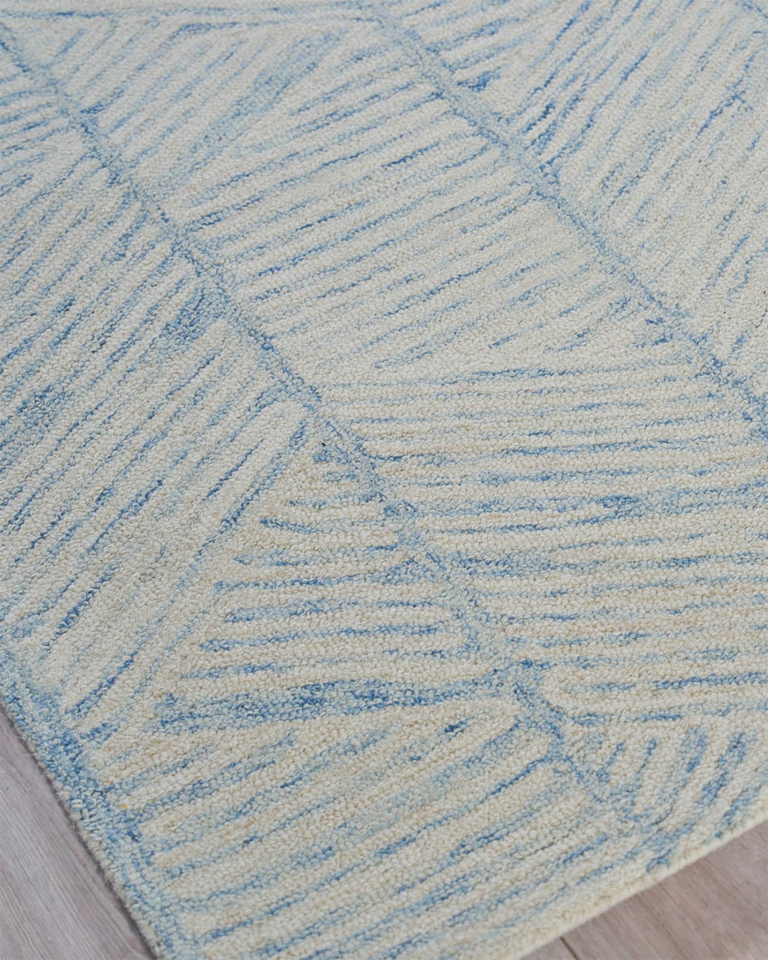 Kascata Hand-Tufted Blue/Ivory Rugs | Neiman Marcus