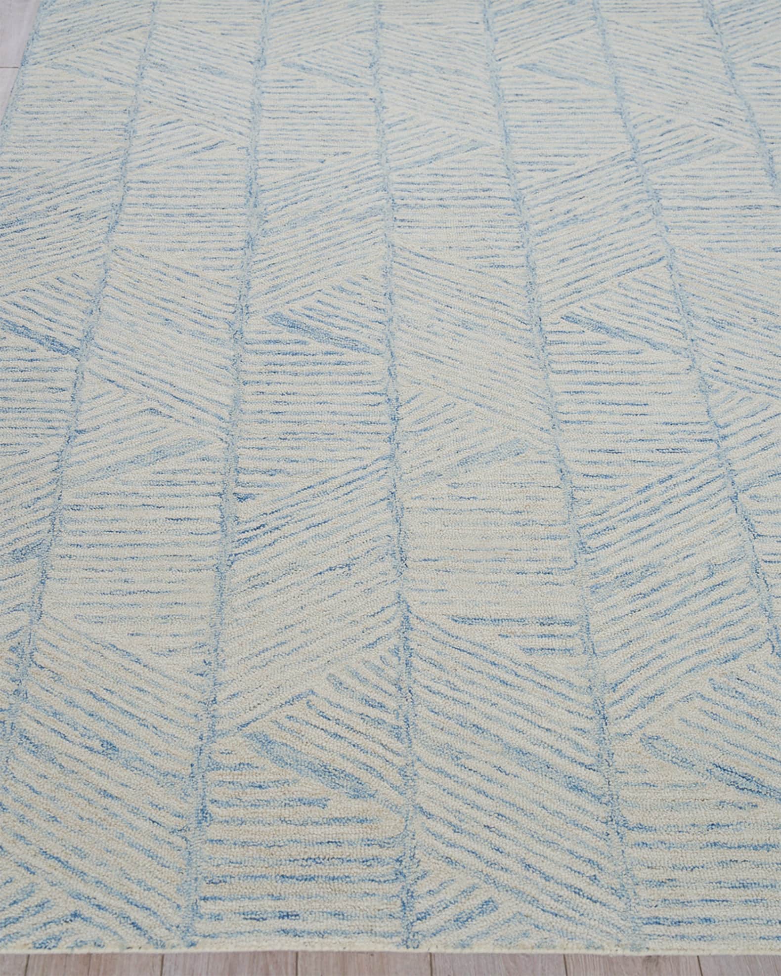 Kascata Hand-Tufted Blue/Ivory Rugs | Neiman Marcus