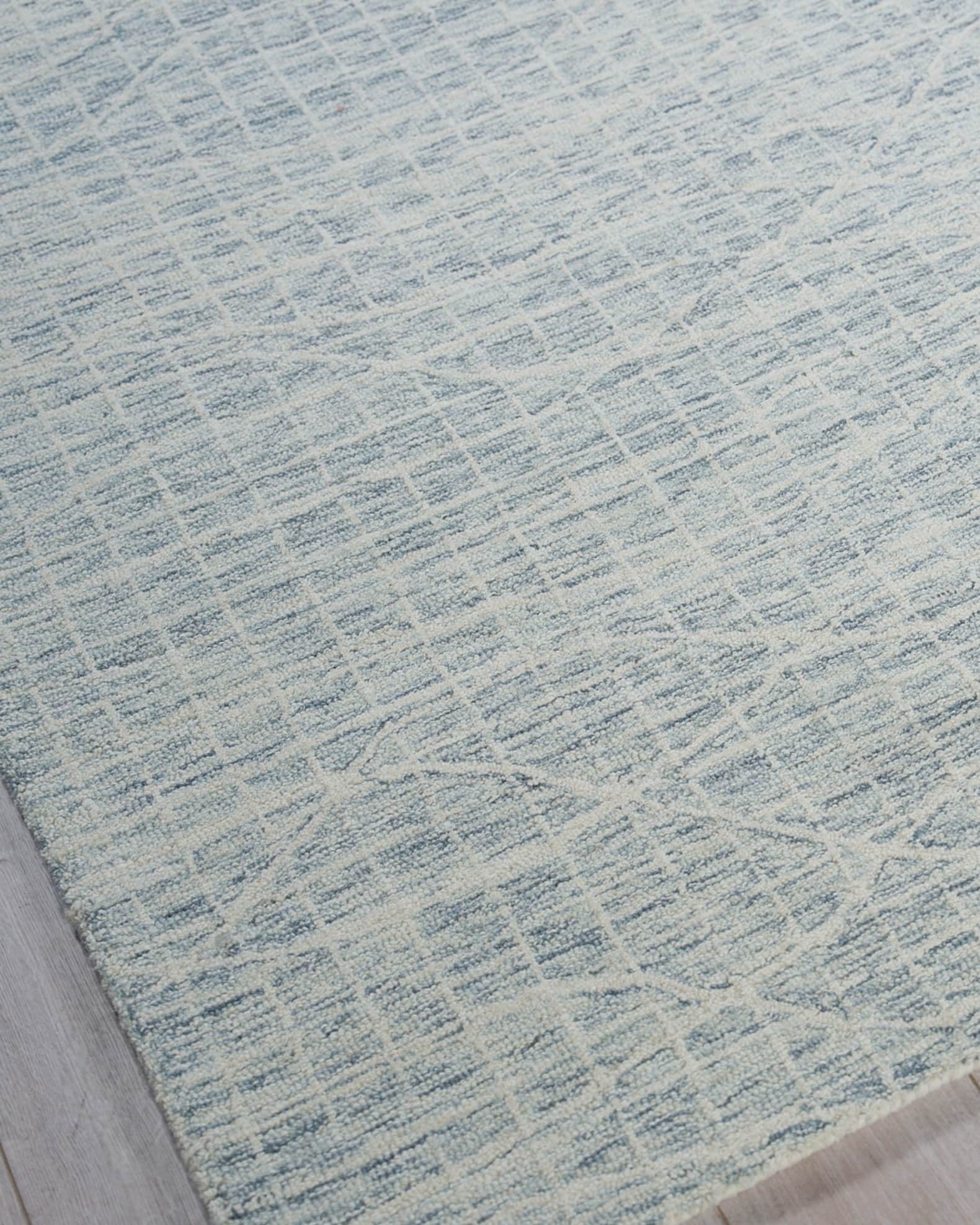 Exquisite Rugs Miami Hand-Tufted Silver Rug, 12' x 15' | Neiman Marcus