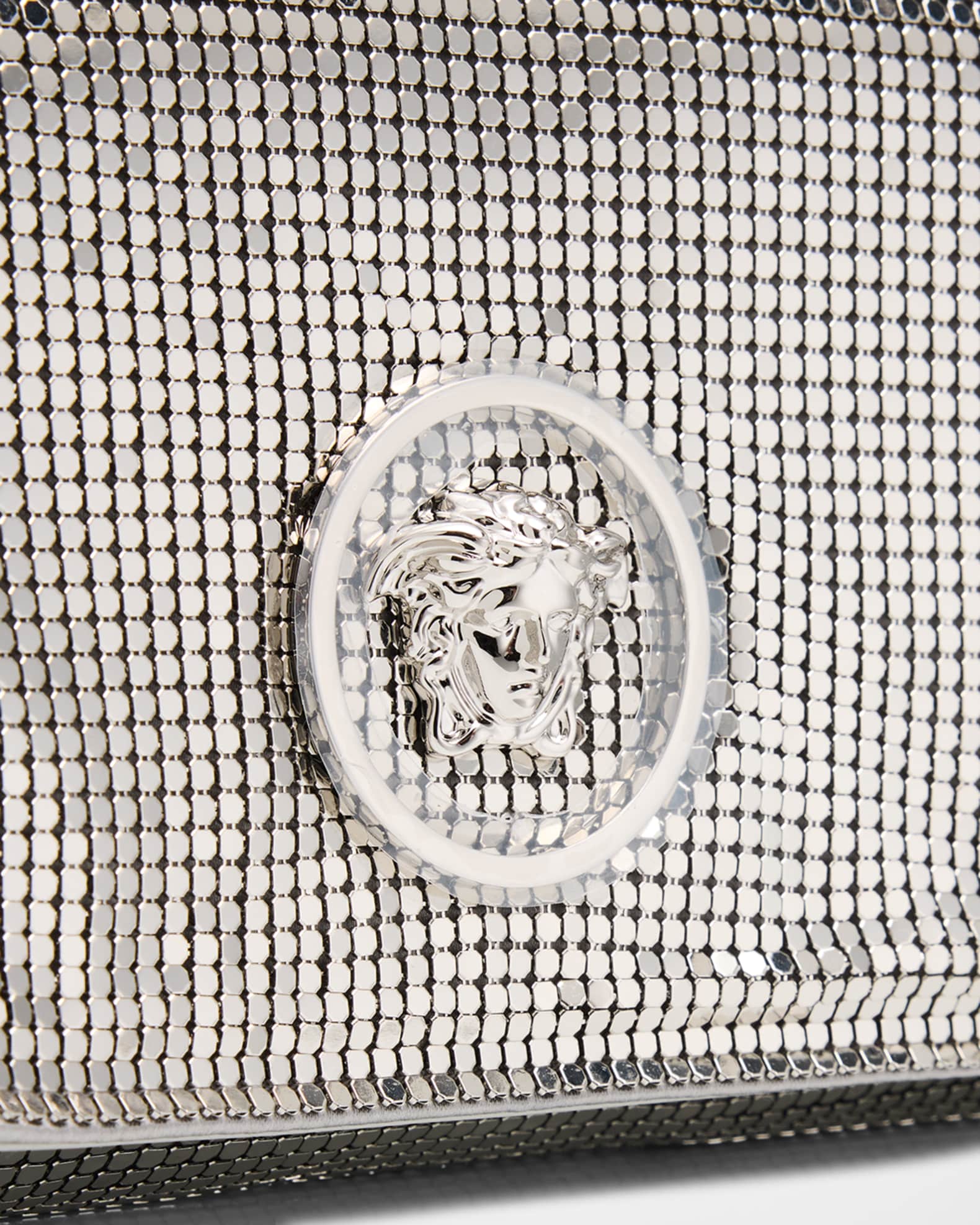Versace La Medusa Metal Clutch Bag | Neiman Marcus