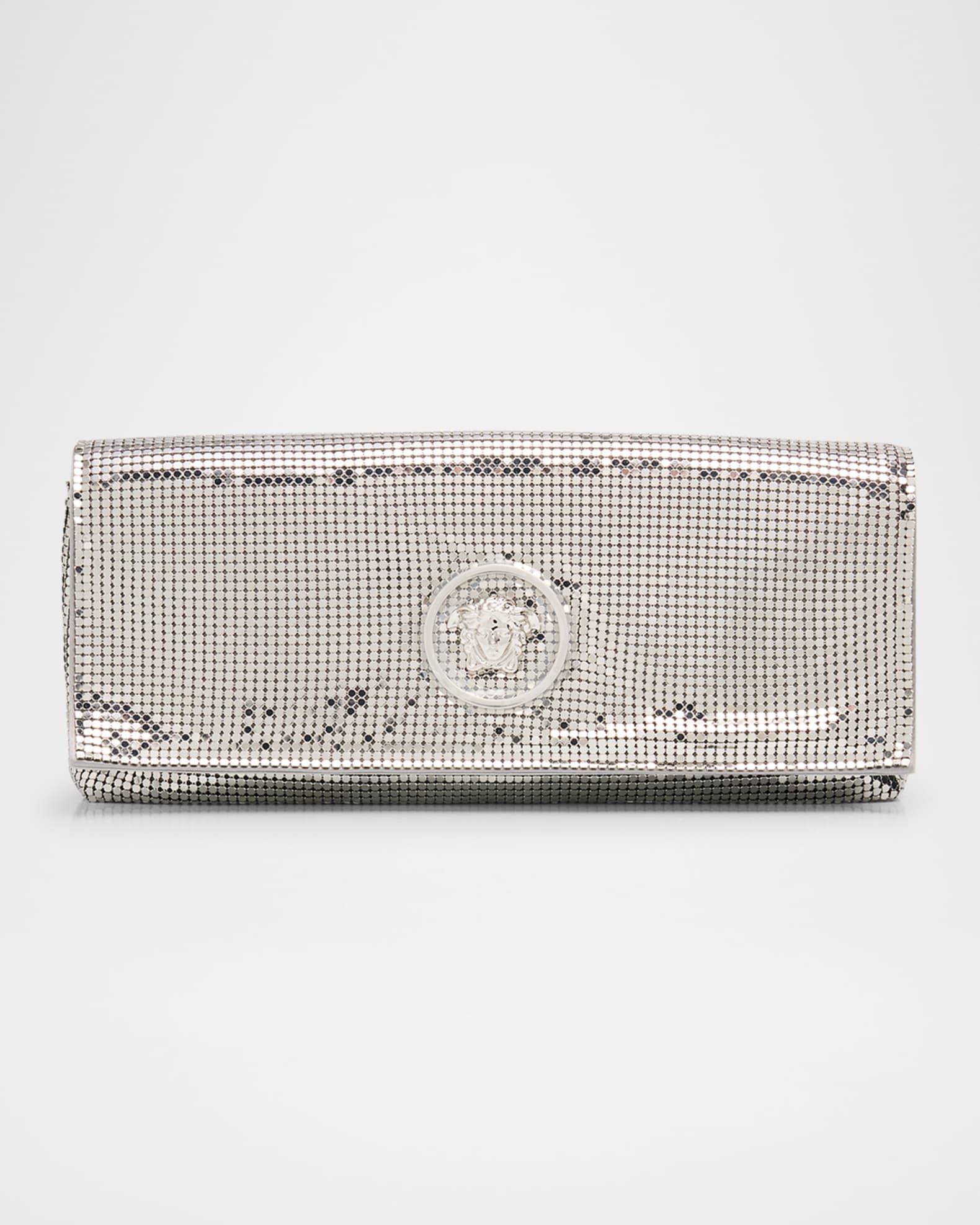 Versace La Medusa Metal Clutch Bag | Neiman Marcus