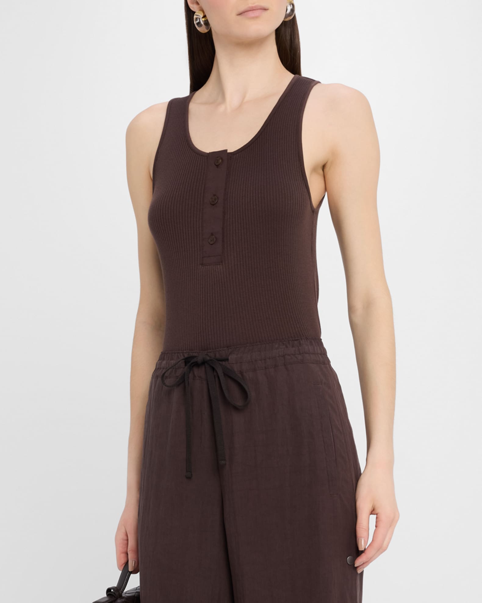 Vince Henley Tank Top | Neiman Marcus