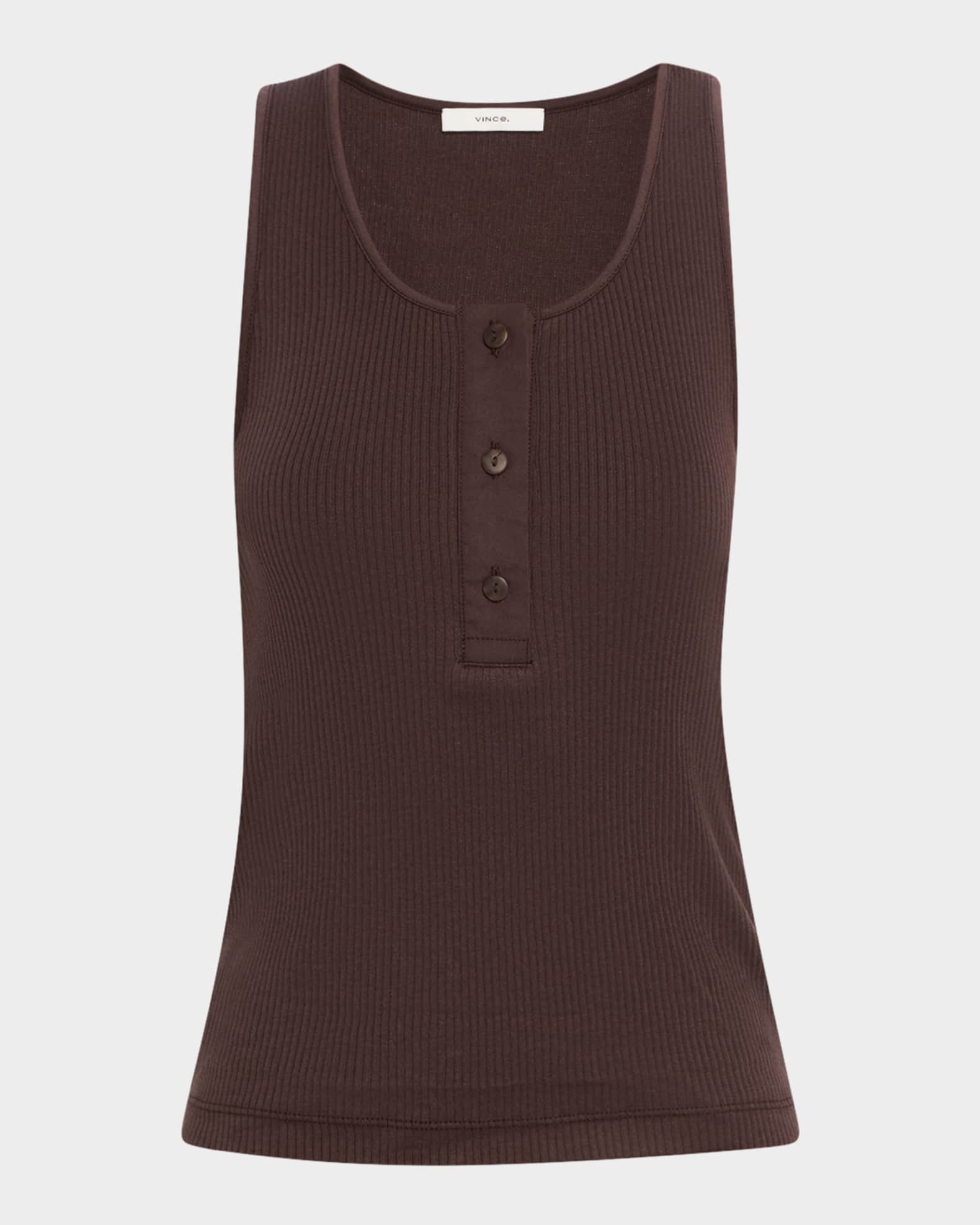 Vince Henley Tank Top | Neiman Marcus