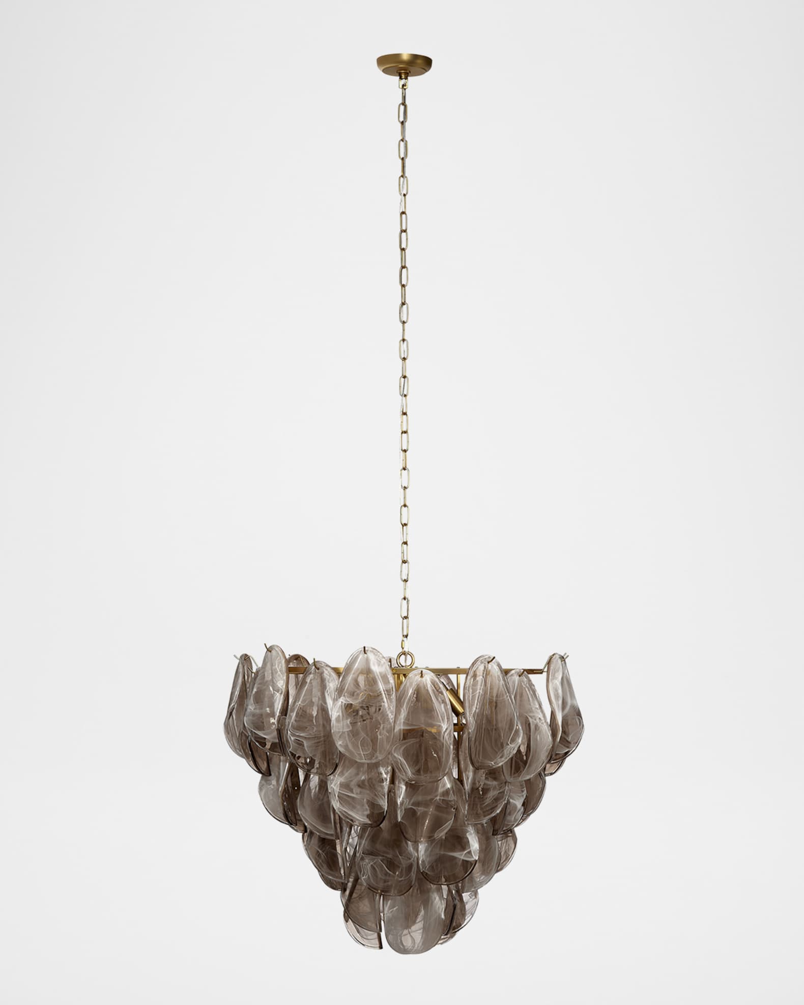 Jamie Young Magnolia 10-Light Quartz Glass Chandelier, 30" | Neiman Marcus