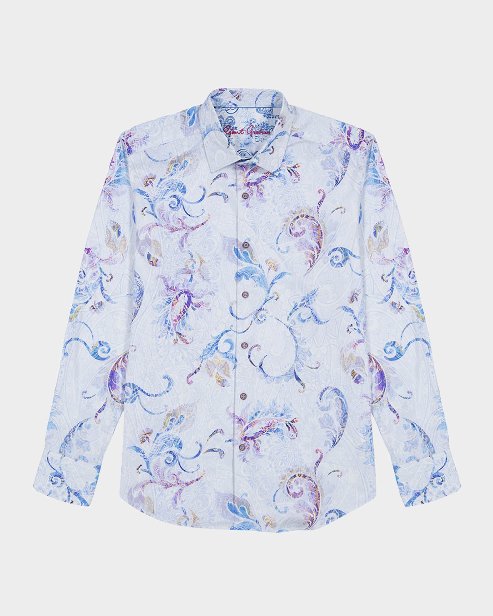 Robert Graham Men's Tilden Paisley Overlay Stretch Sport Shirt | Neiman ...