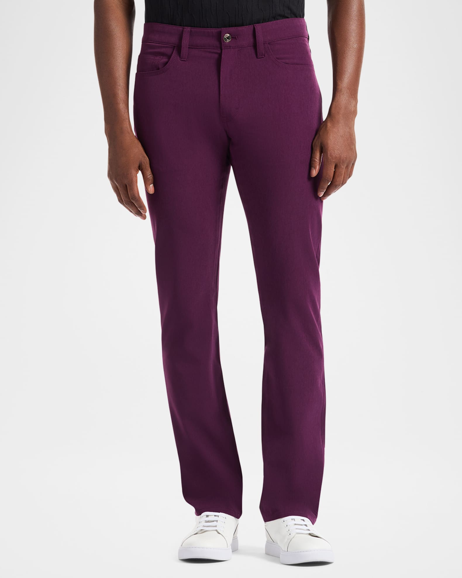 Robert Graham Men's Grady Slim Stretch Five-Pocket Pants | Neiman Marcus