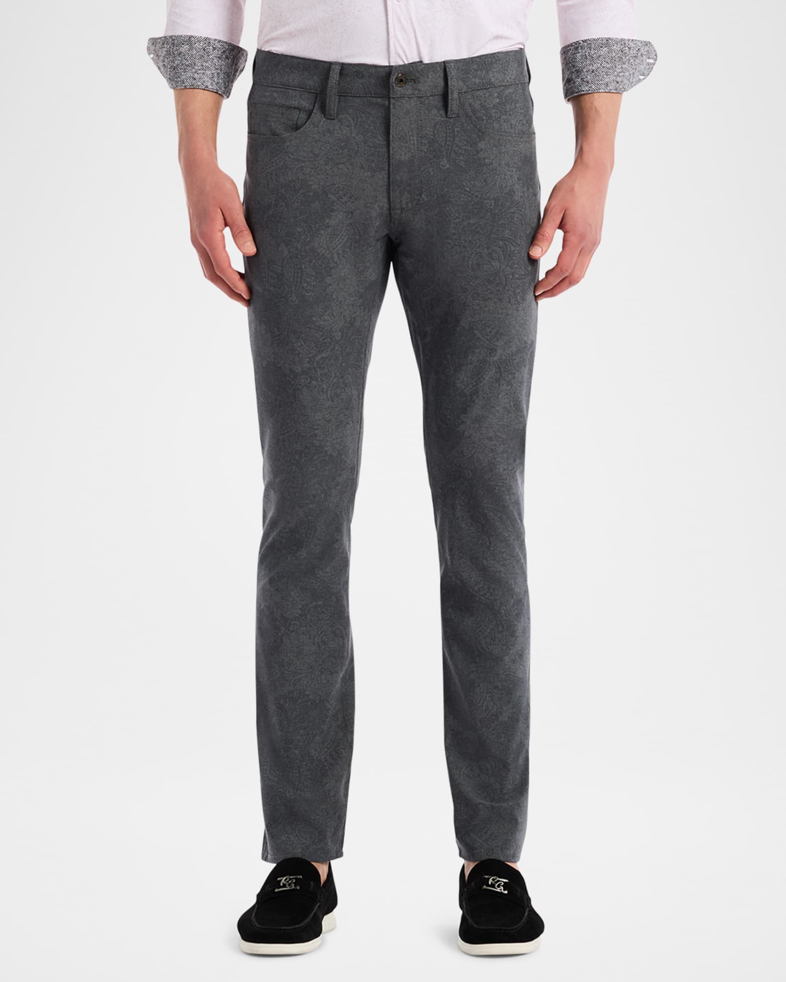 Robert Graham Men's Alton Tonal Paisley Slim Five-Pocket Pants | Neiman ...